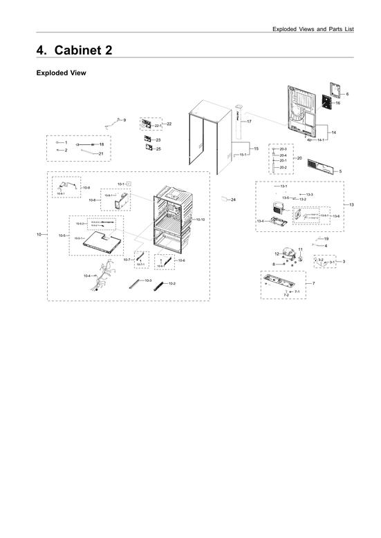 Official Samsung RF28R7551SG/AA-00 bottom-mount refrigerator parts ...