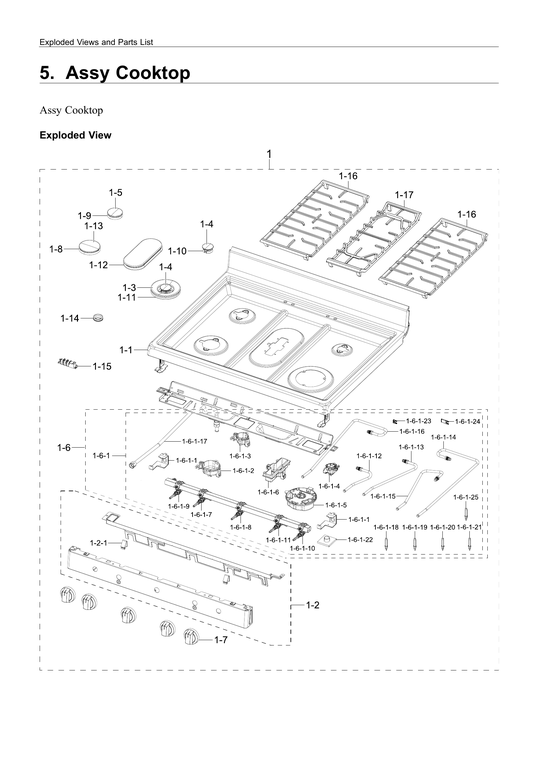Official Samsung Nx60a6511sgaa 00 Gas Range Parts Sears Partsdirect
