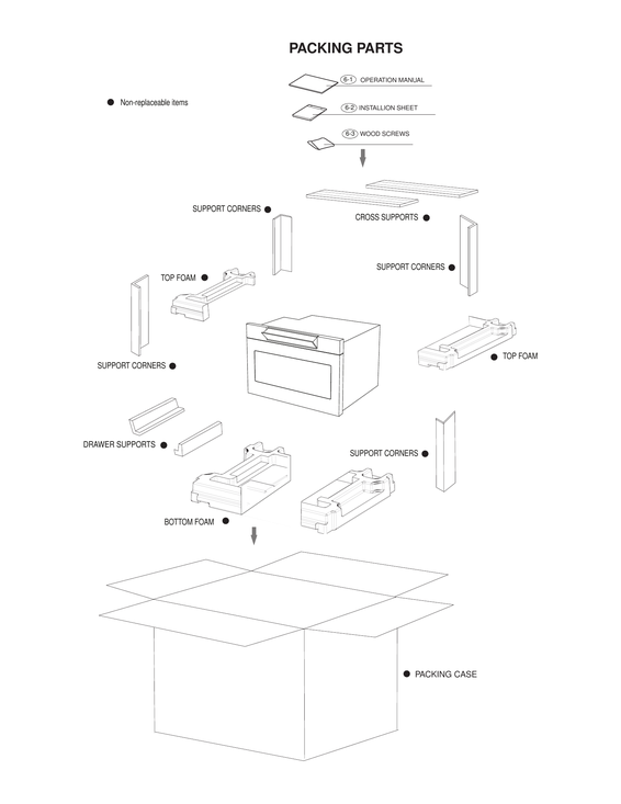 Official Sharp SMD2470ASYD built-in microwave parts | Sears PartsDirect