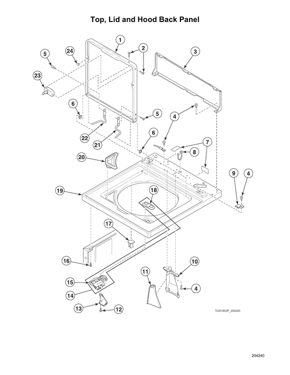 Page - 15 Official Speed Queen AWN63RSN116TW01 washer parts | Sears ...