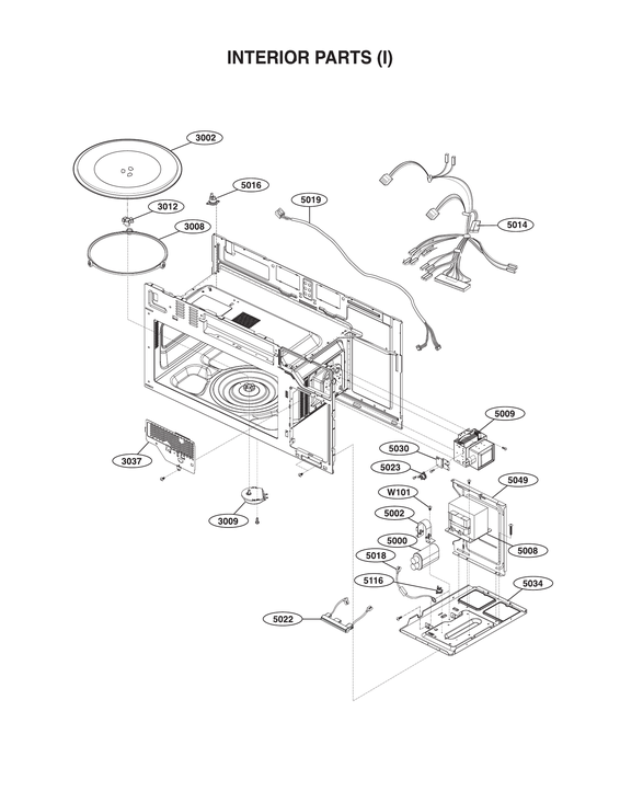 Official LG MVEL2033D/00 microwave/hood combo parts | Sears PartsDirect