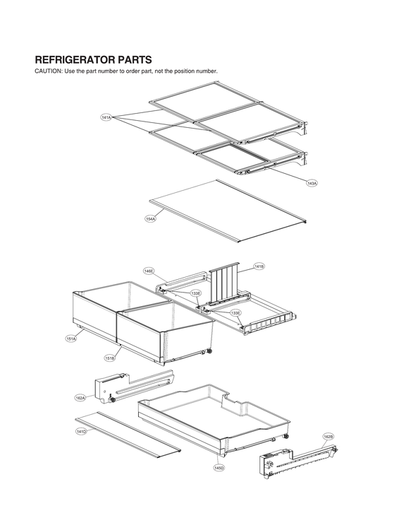Official LG LRFVS3006D/01 bottom-mount refrigerator parts | Sears ...