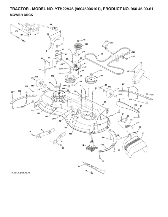Page - 27 Official Husqvarna YTH22V46-96045006101 front-engine lawn ...