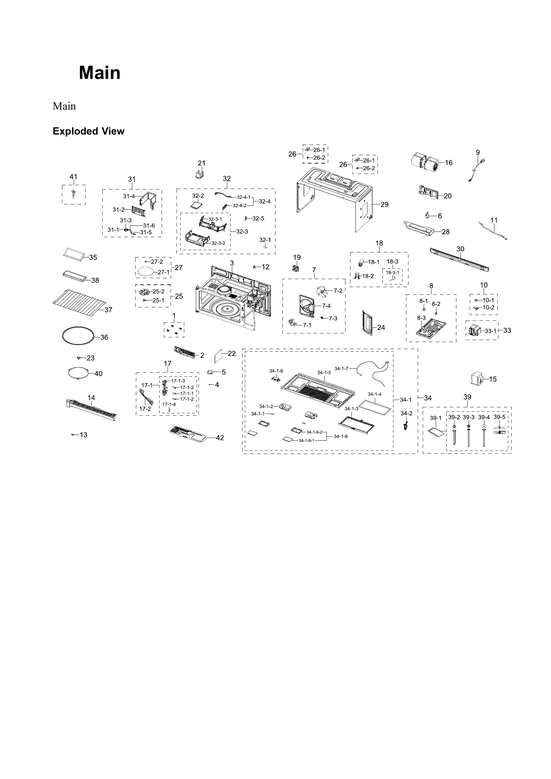 Page - 6 Official Samsung ME21B706B12/AA-00 microwave/hood combo parts ...