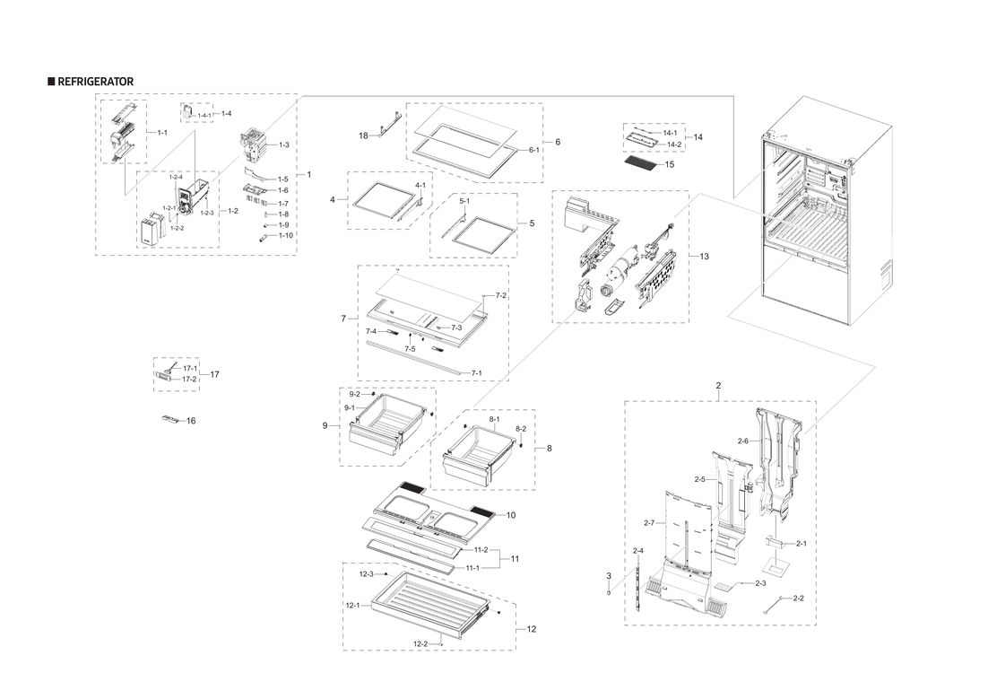 Page - 8 Official Samsung RF27T5501SR/AA-51 bottom-mount refrigerator ...