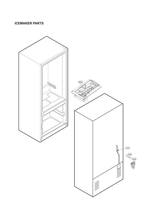 Official LG LFC24770ST/03 bottom-mount refrigerator parts | Sears ...