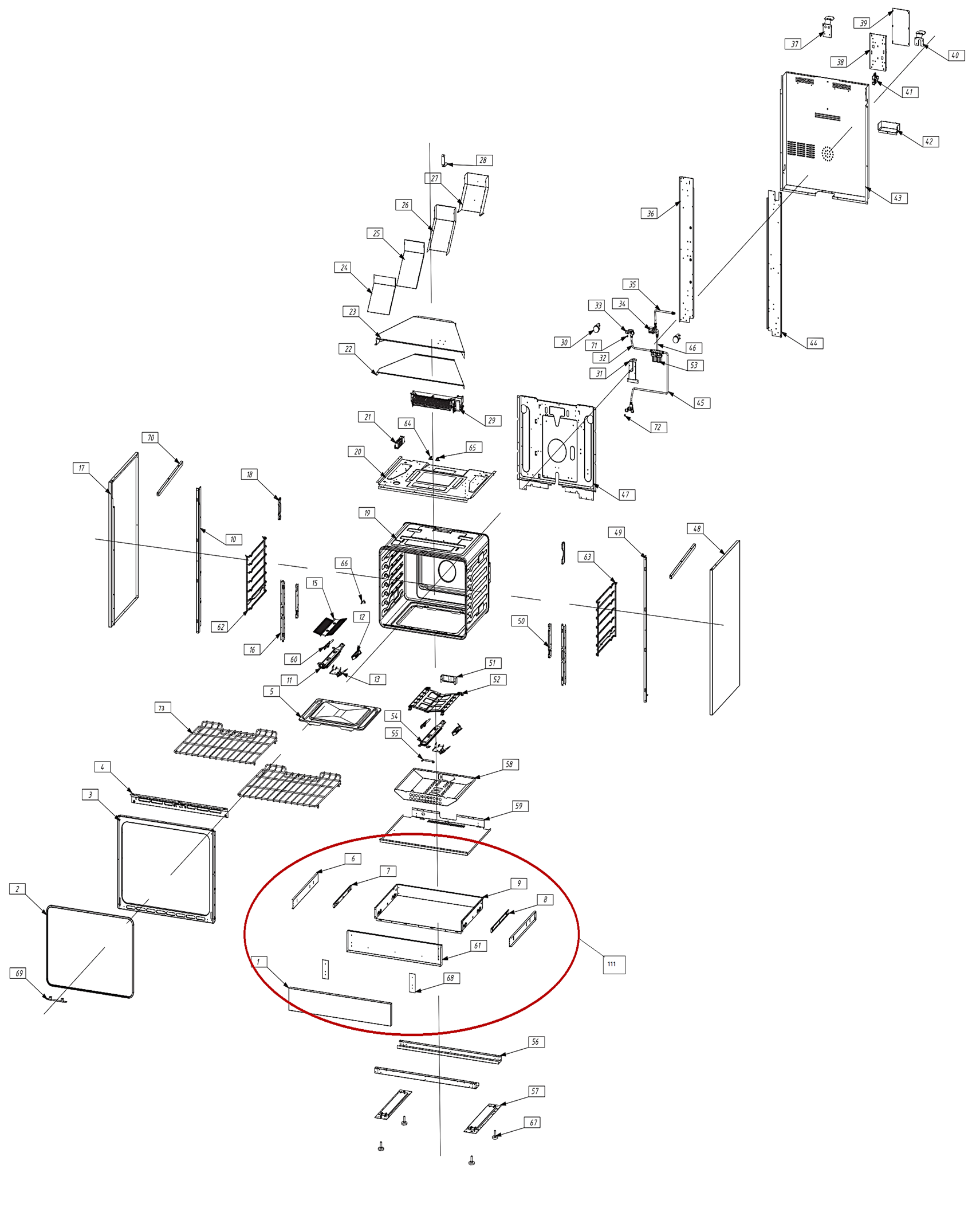 Page - 15 Official Kenmore 98276833420 wall oven parts | Sears PartsDirect