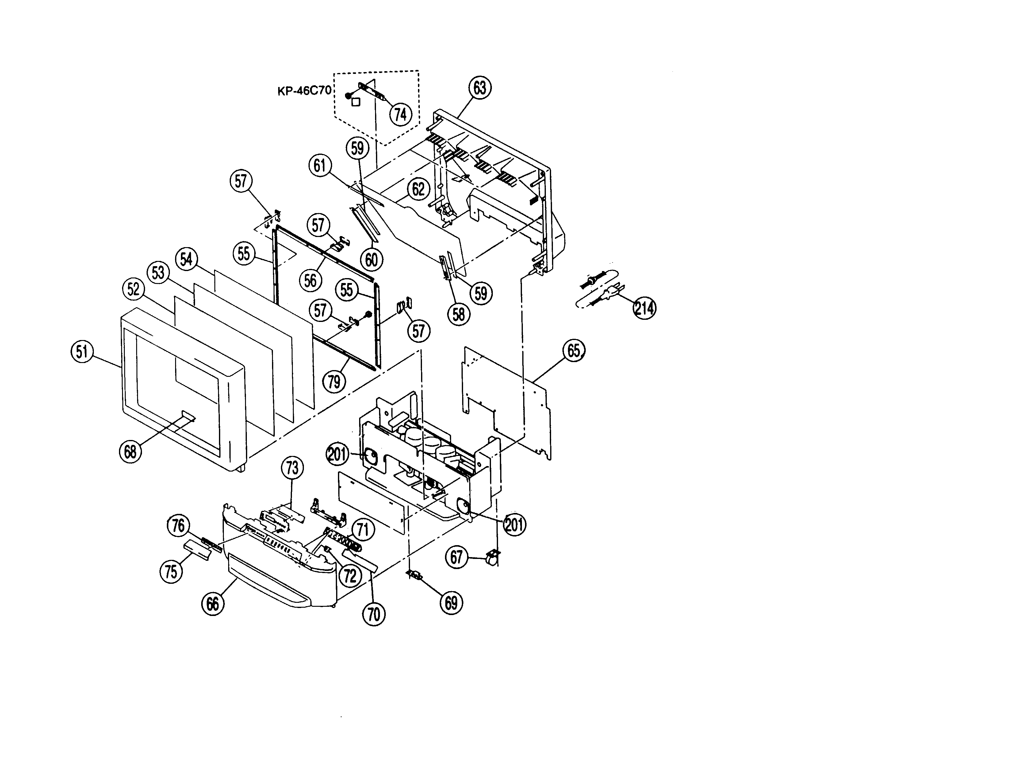 Page - 4 Official Sony KP-48S70 television parts | Sears PartsDirect