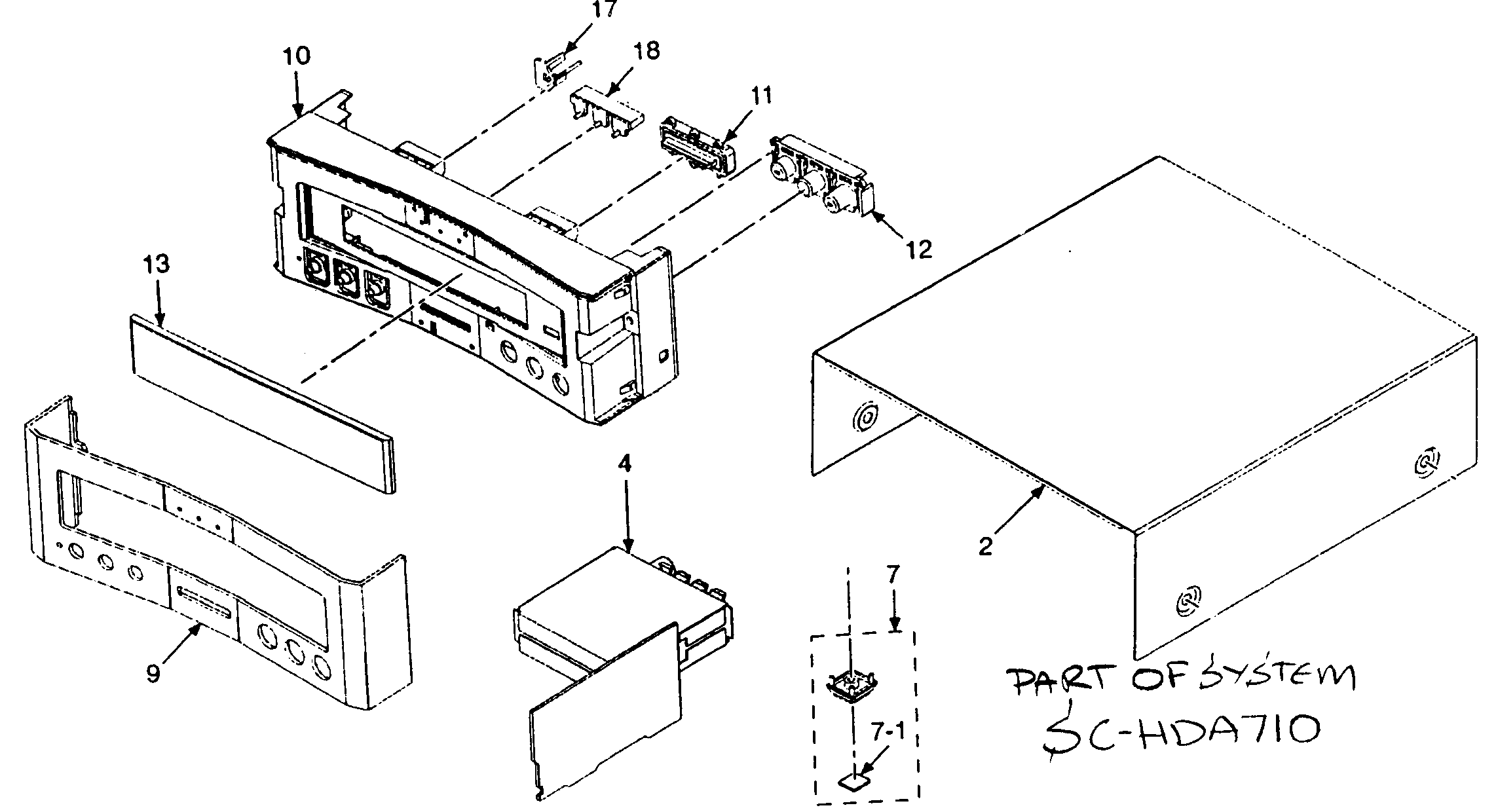 Page - 17 Official Panasonic ST-HDA710 compact stereo system parts ...
