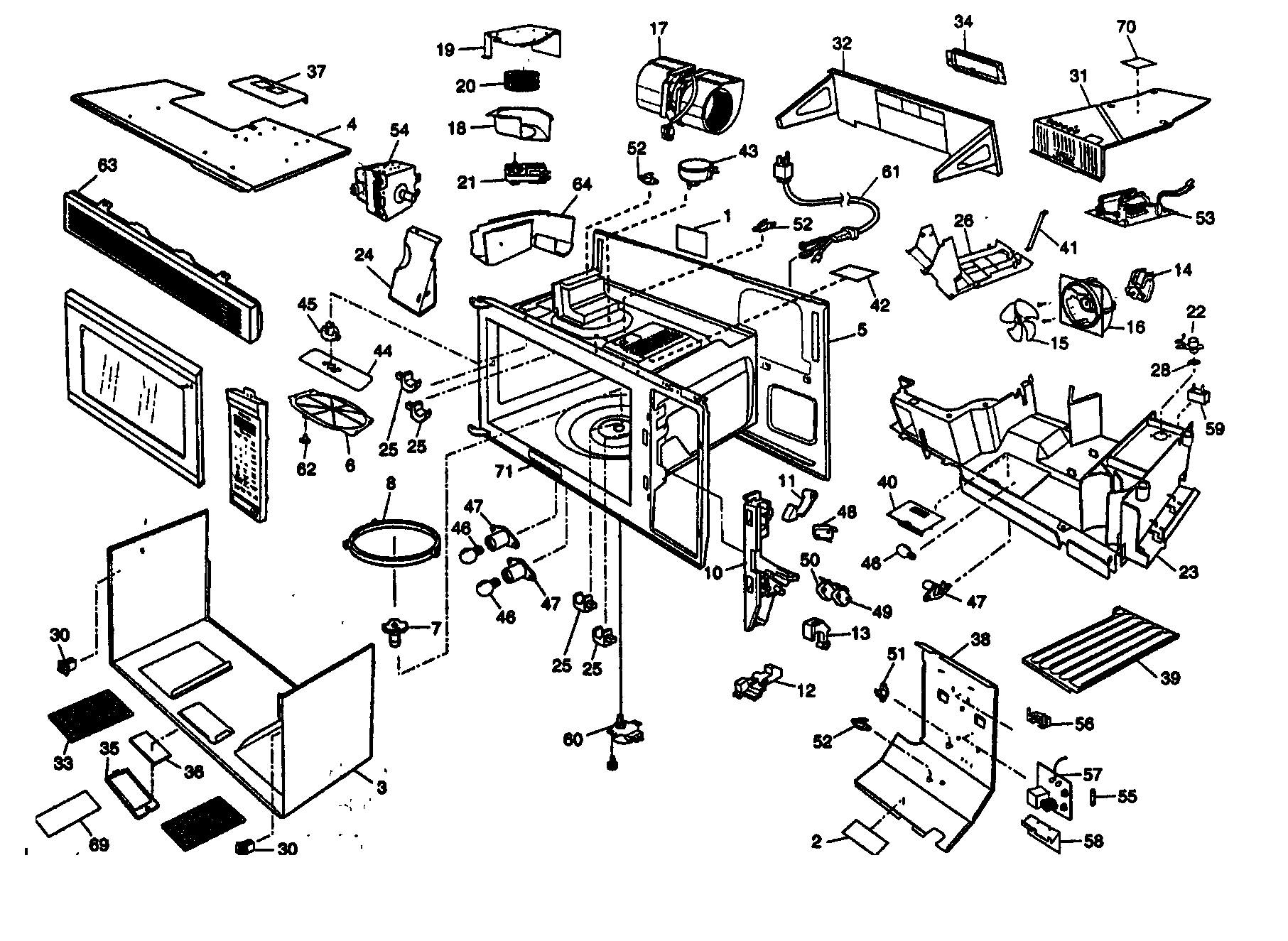 Page - 8 Official Panasonic NN-S262BF microwave/hood combo parts ...