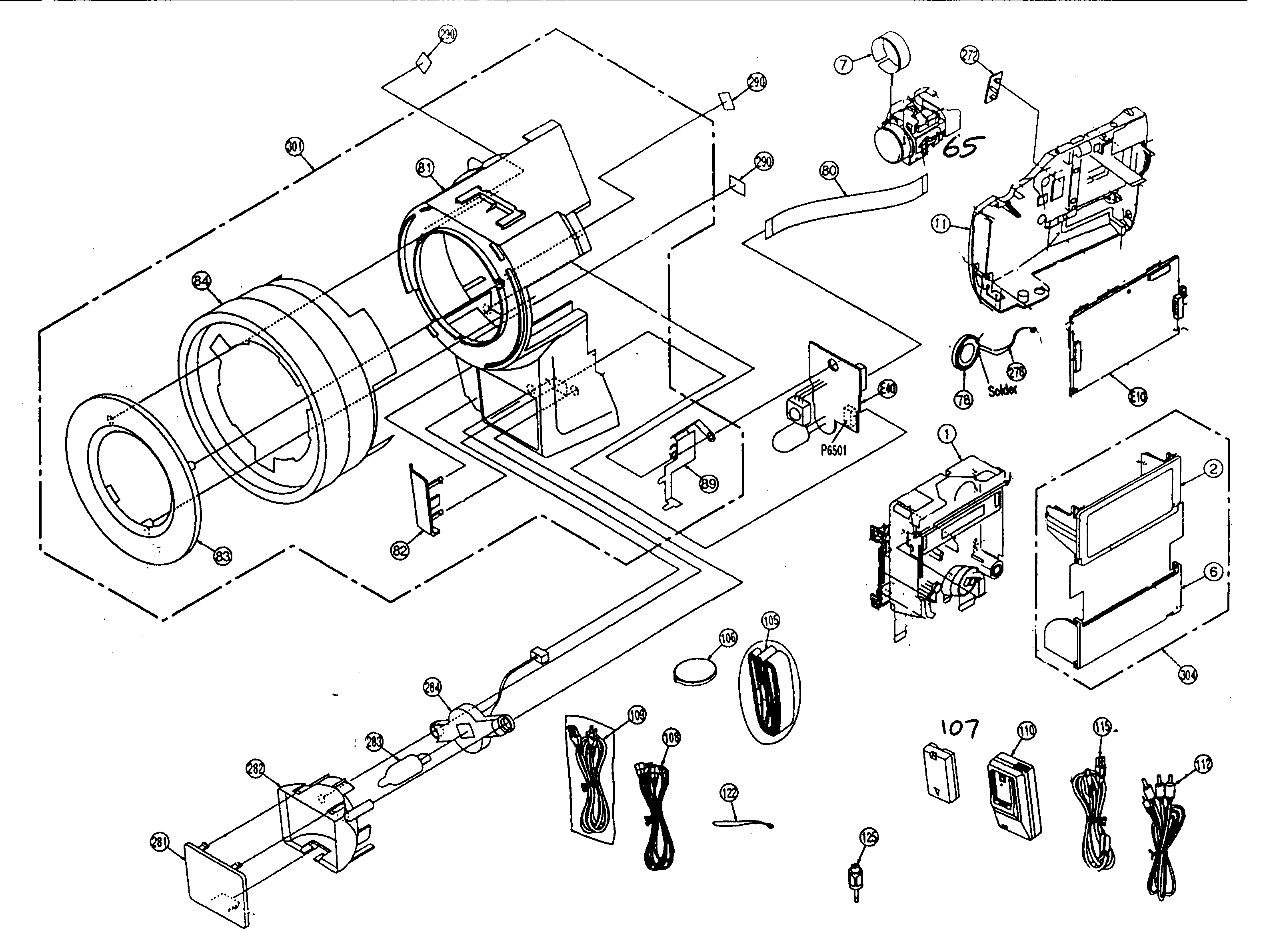 Page - 6 Official Panasonic PV-DV102 digital camcorder parts | Sears ...