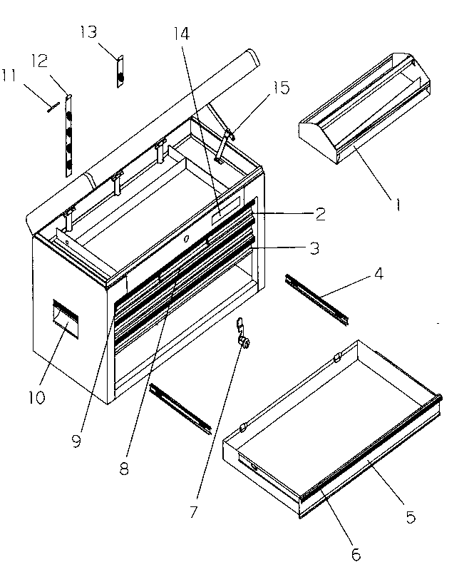 Official Craftsman 706652476 tool chest parts | Sears PartsDirect