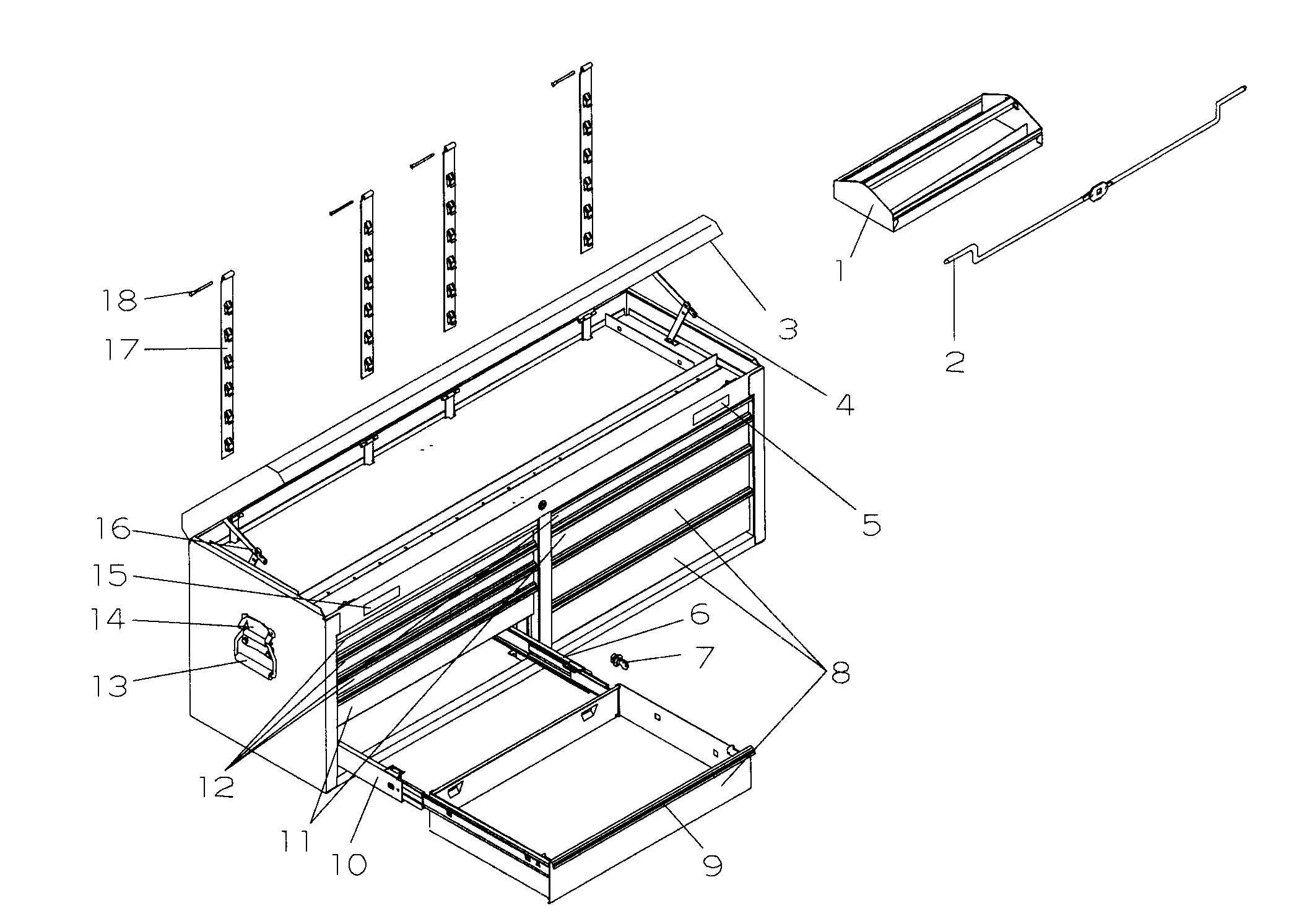 Official Craftsman 706824970 tool chest parts | Sears PartsDirect