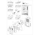 Official Samsung RF217ACRS/XAA-00 bottom-mount refrigerator parts ...