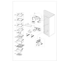 Official Samsung RS261MDBP/XAA side-by-side refrigerator parts | Sears ...