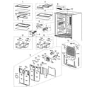 Official Samsung RF197ACBP/XAA-00 bottom-mount refrigerator parts ...