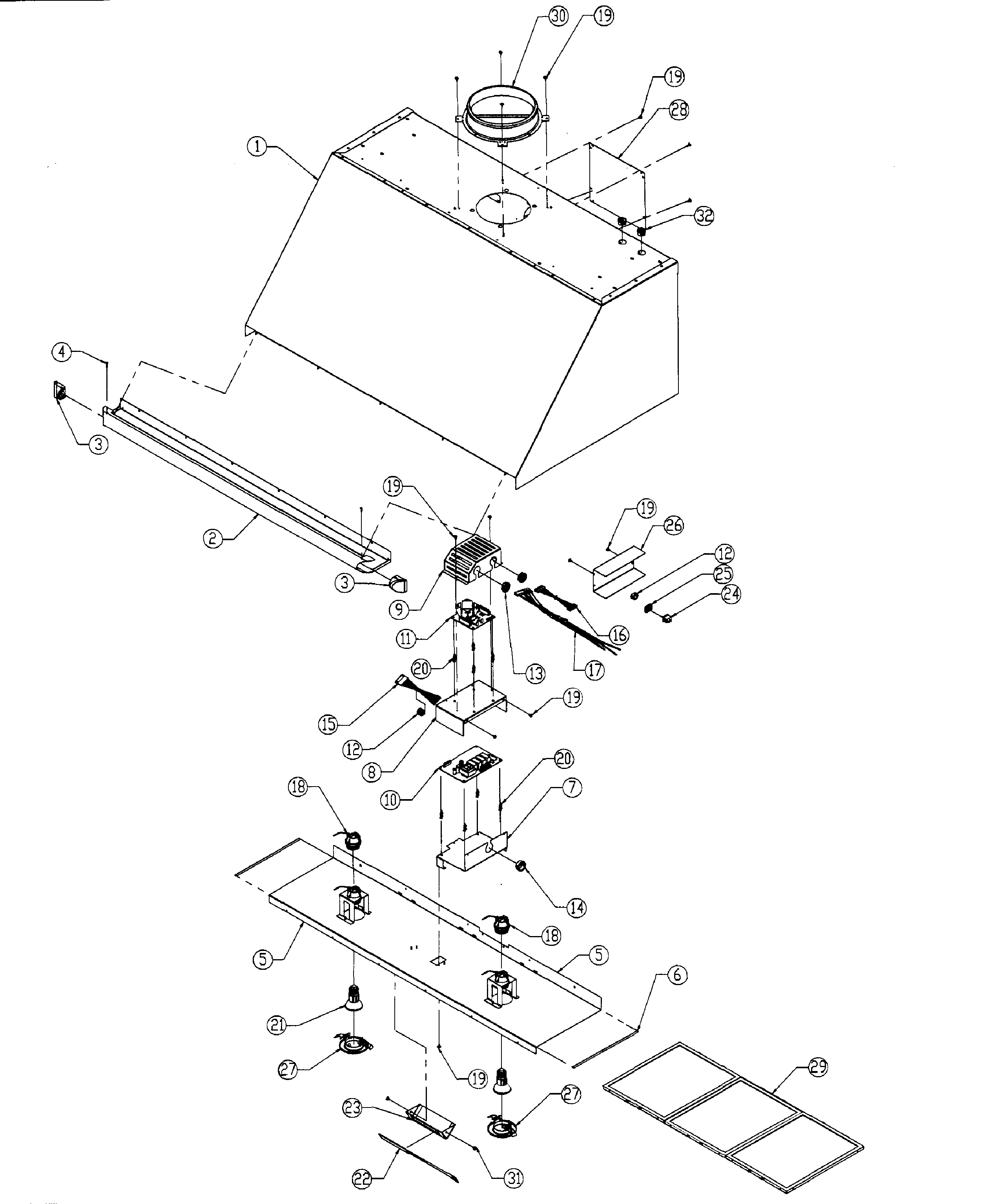 Page - 2 Official Dacor EHR4218SCH range hood parts | Sears PartsDirect