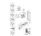 Official Samsung RSG257AARS/XAA-00 side-by-side refrigerator parts ...