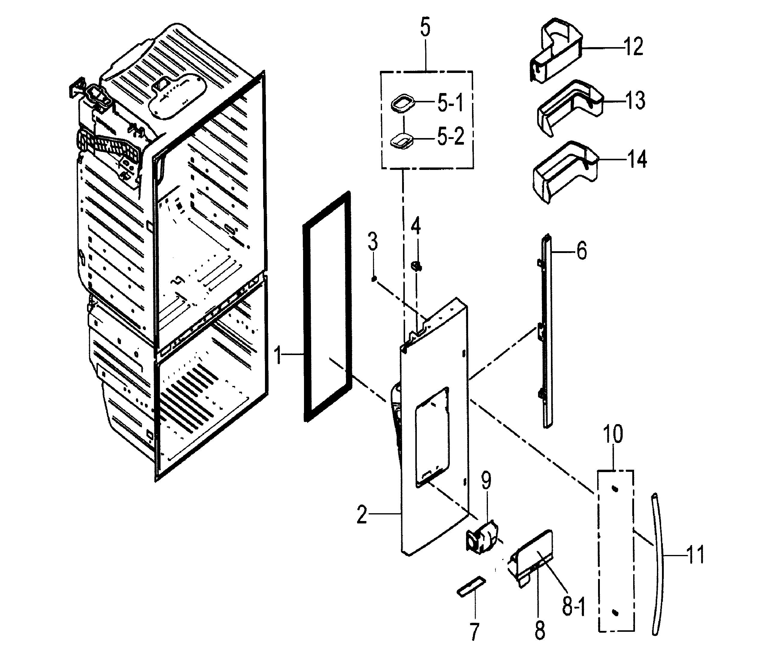 Official Samsung RFG29PHDRS/XAA bottom-mount refrigerator parts | Sears ...