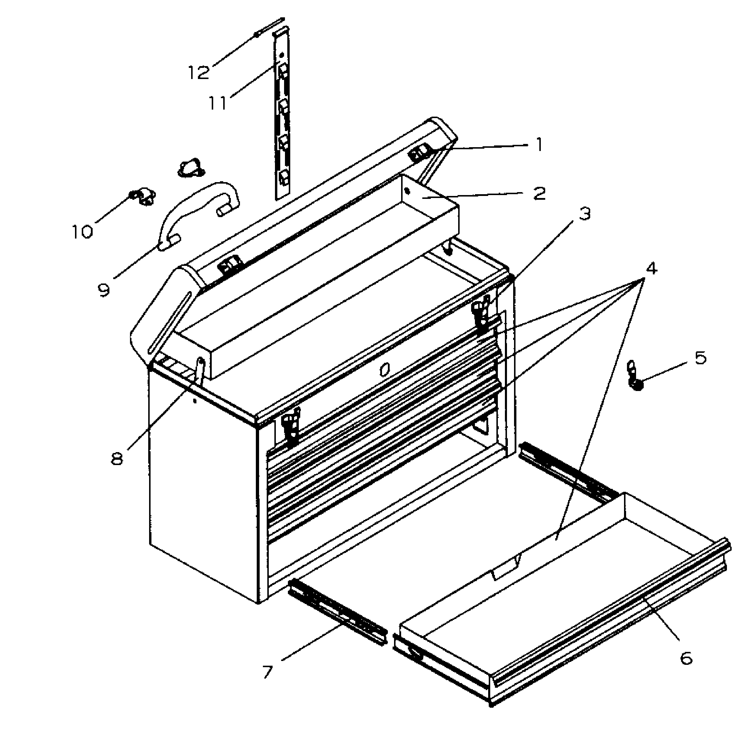 Official Craftsman 706653981 tool chest parts | Sears PartsDirect