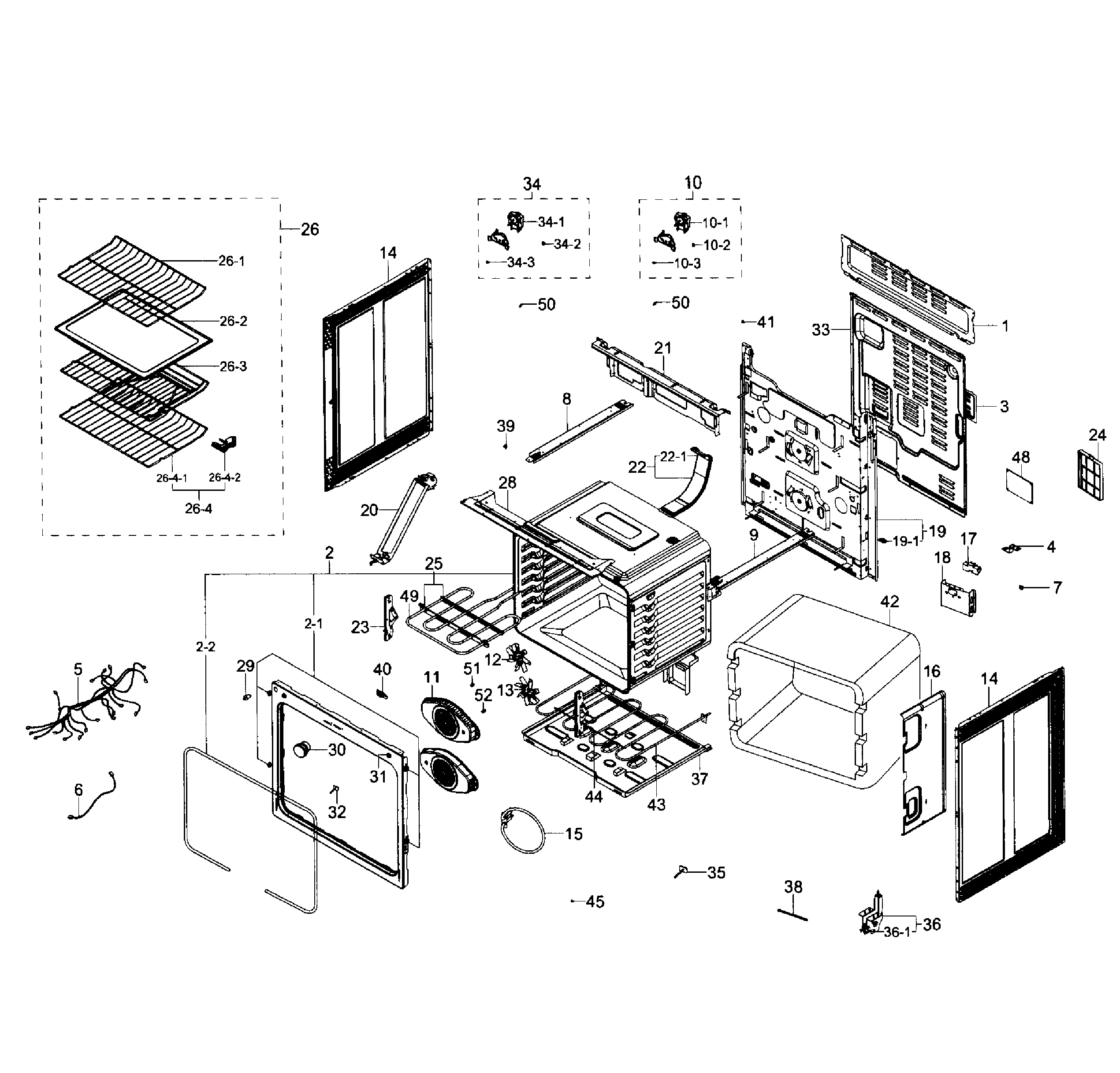 Official Samsung NE59J7850WS/AA-01 electric range parts | Sears PartsDirect