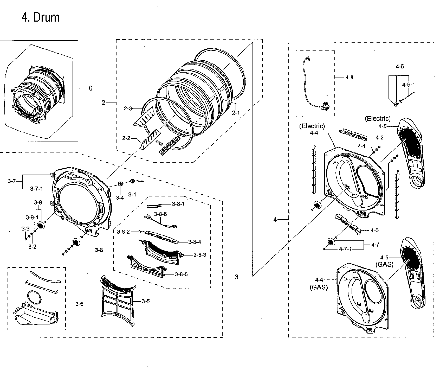 Official Samsung DVE45M5500Z/A3-00 dryer parts | Sears PartsDirect
