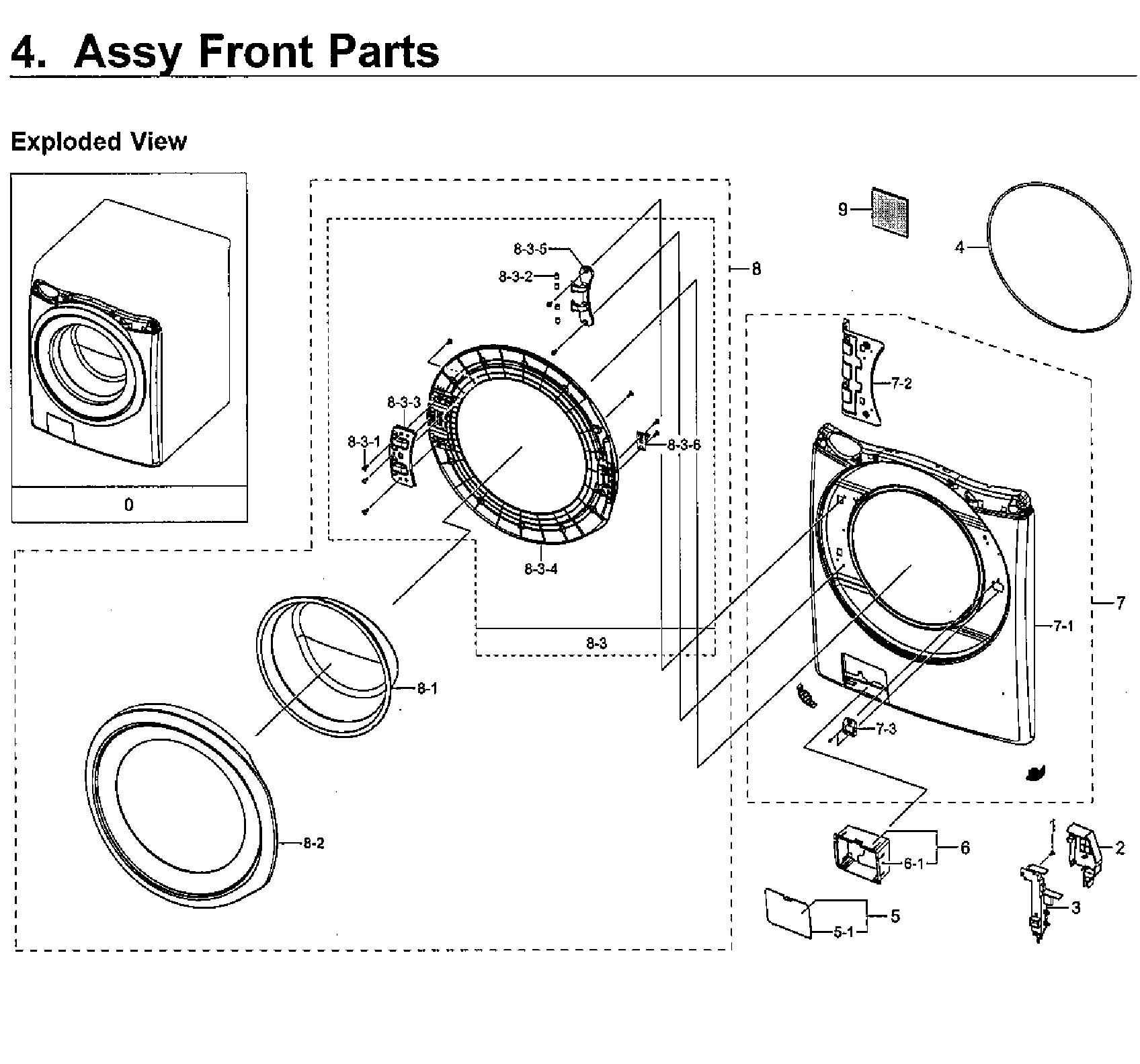 Official Samsung WF45M5100AW/A5-00 washer parts | Sears PartsDirect