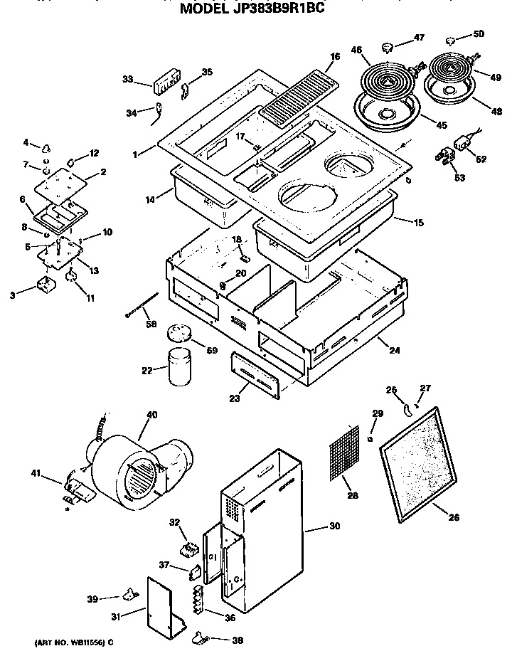 Page - 8 Official GE JP383B9R1BC electric cooktop parts | Sears PartsDirect