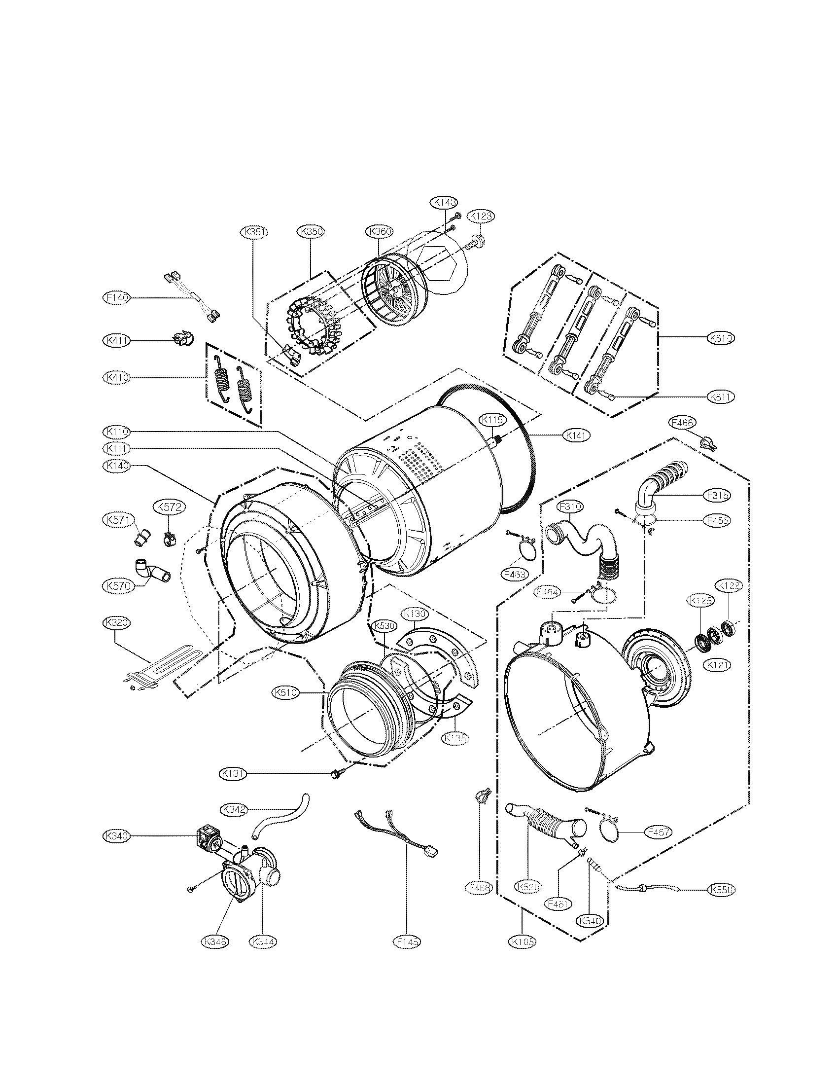 LG WM2301HR washer Parts | Diagrams, Manuals | Sears PartsDirect