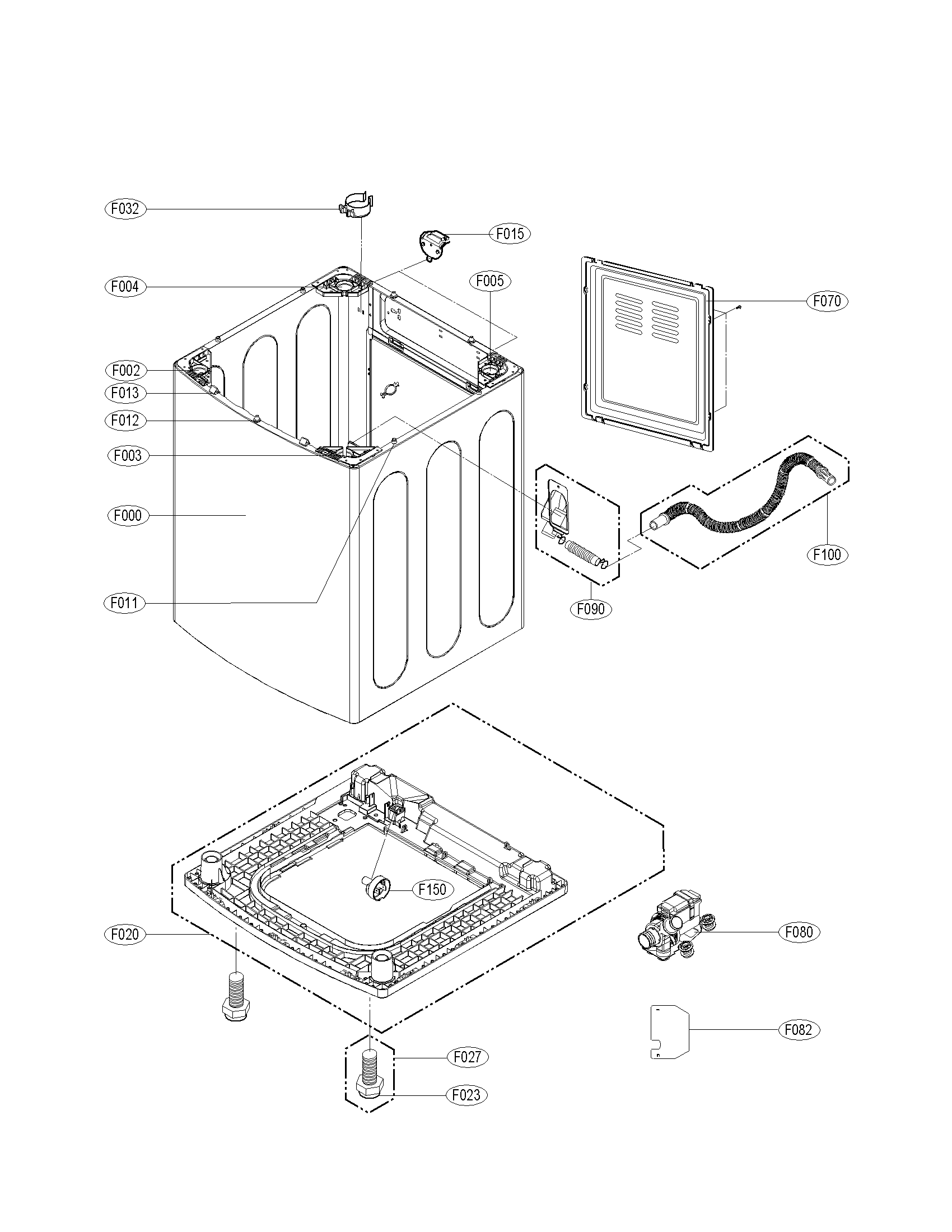 Official LG WT5101HW/00 washer parts | Sears PartsDirect