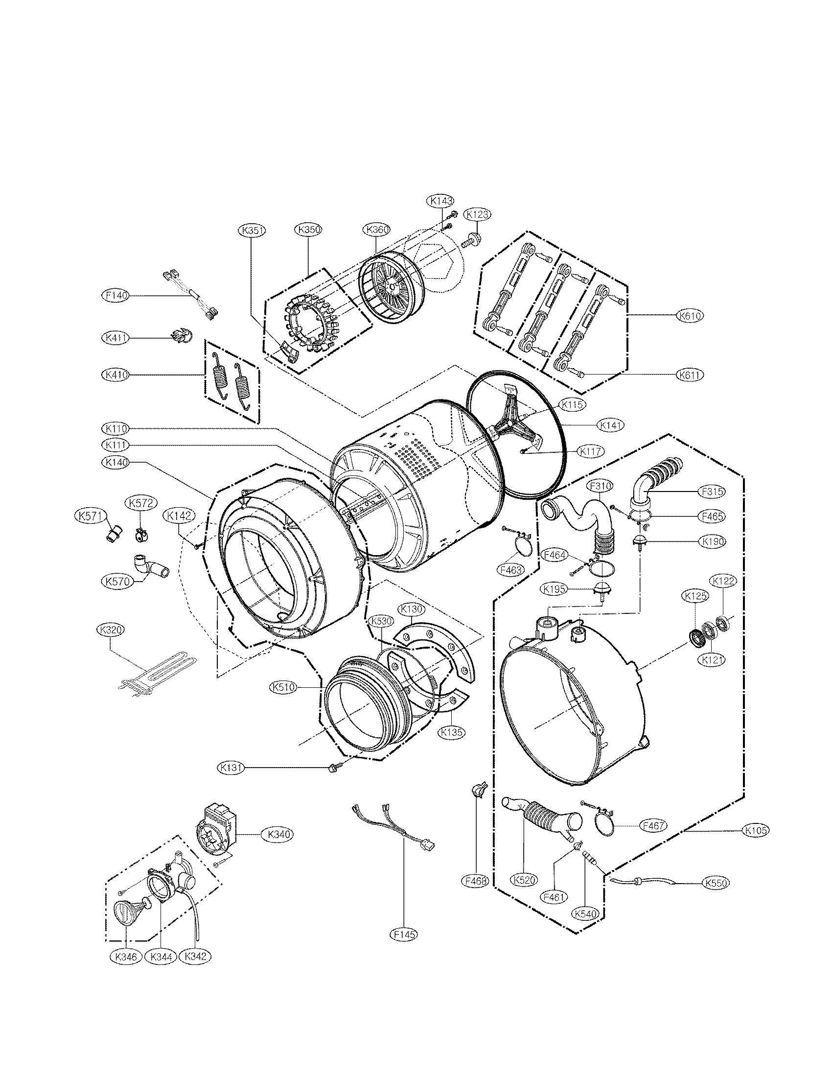 Official LG WM2650HWA washer parts | Sears PartsDirect