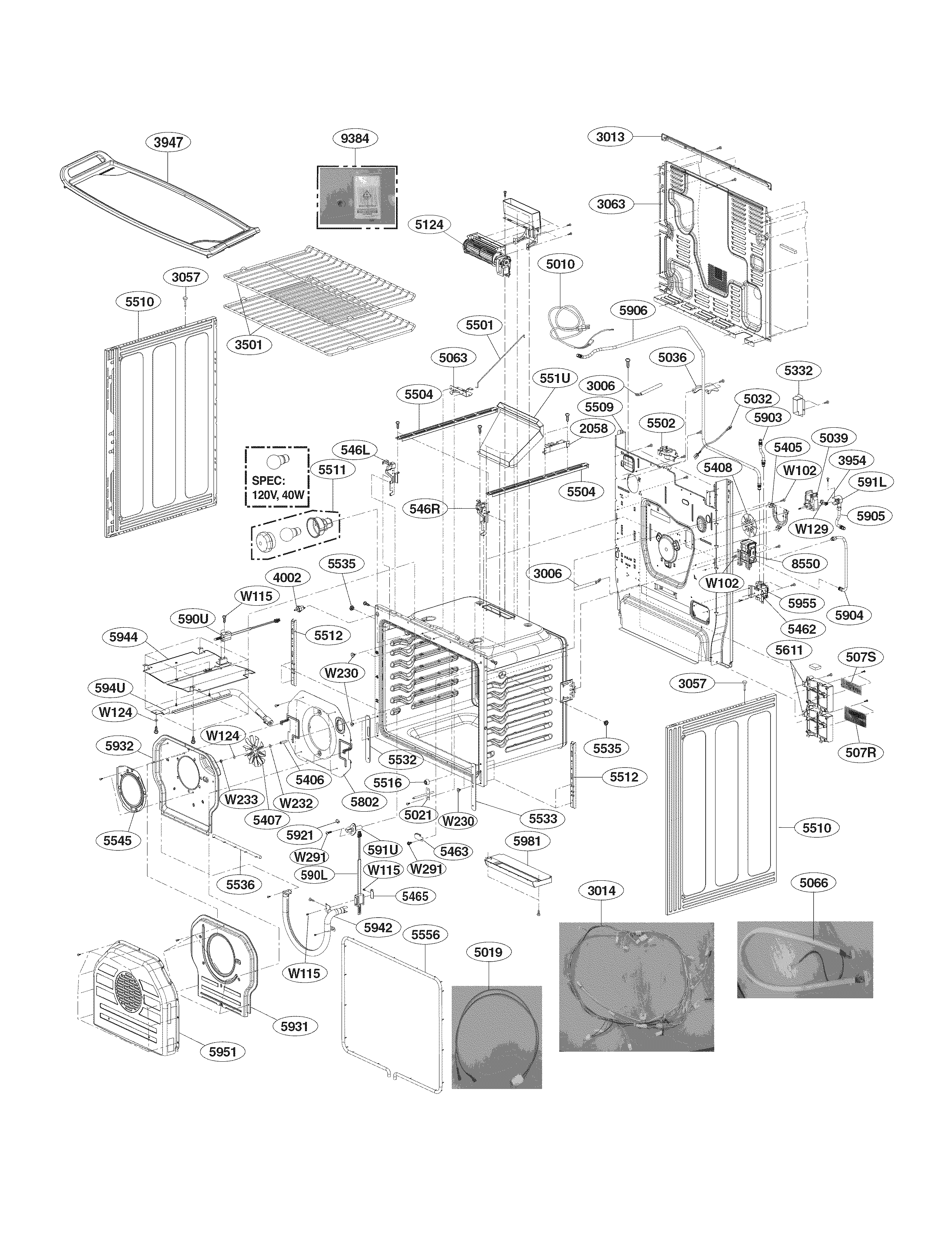 Official LG LSG4513ST/00 gas range parts | Sears PartsDirect