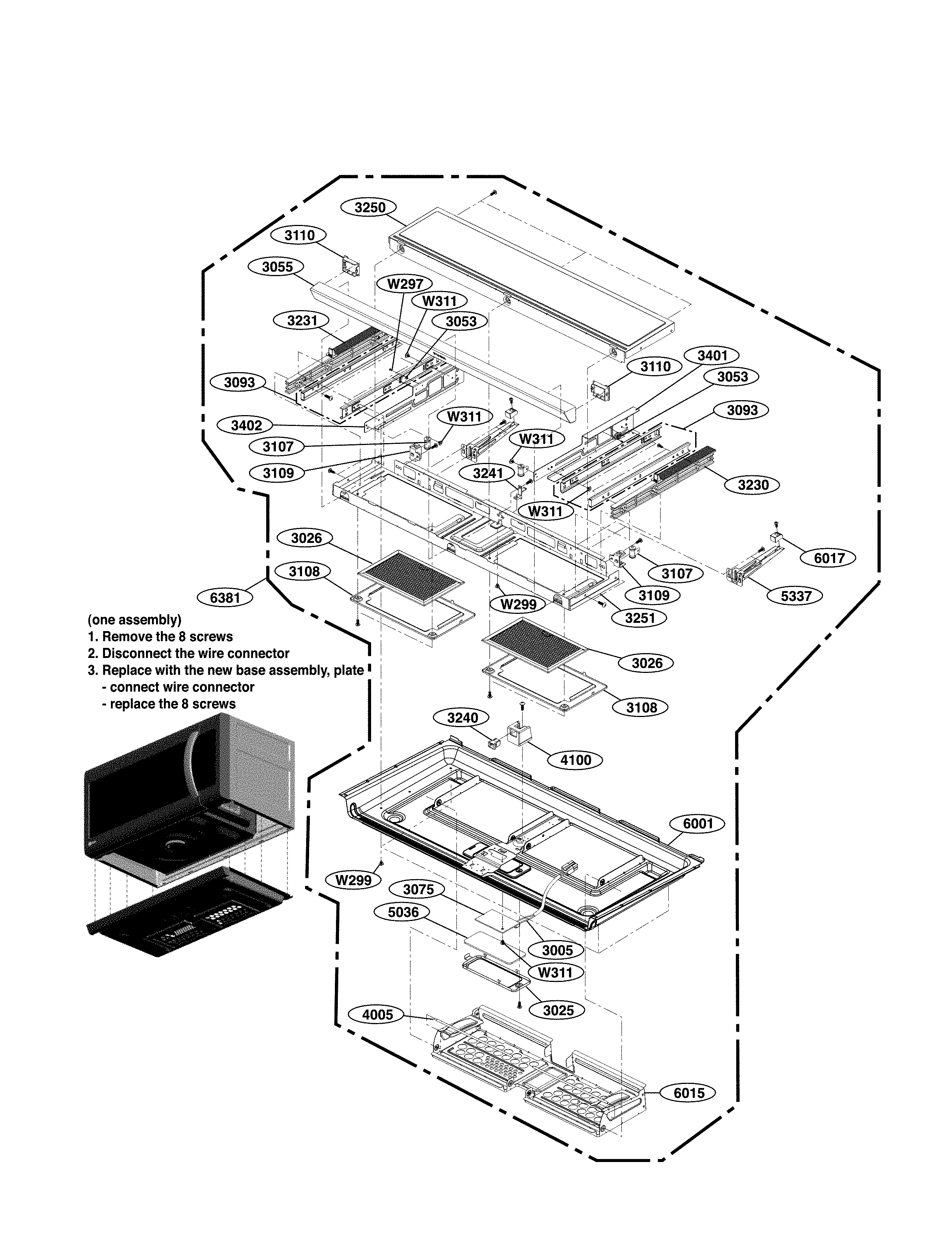 Official LG LMHM2237BD/00 microwave/hood combo parts | Sears PartsDirect