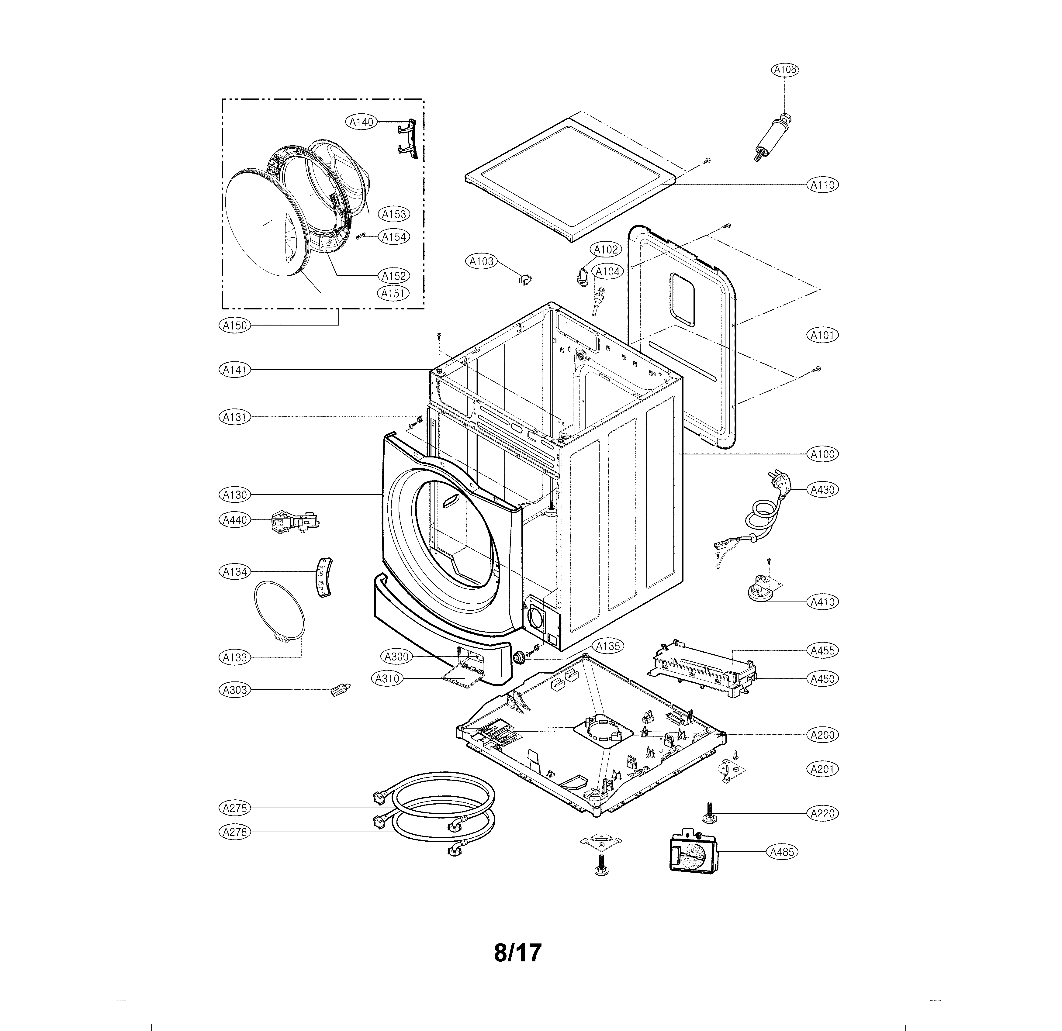 Official LG WM1388HW washer parts | Sears PartsDirect