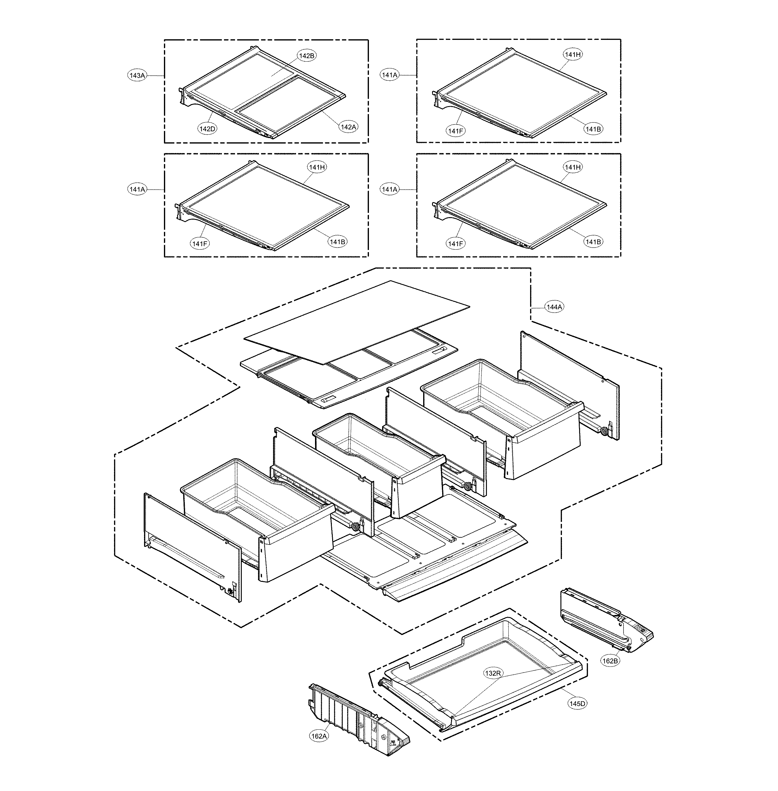 LG LFX33975ST/05 bottom-mount refrigerator Parts | Diagrams, Manuals ...
