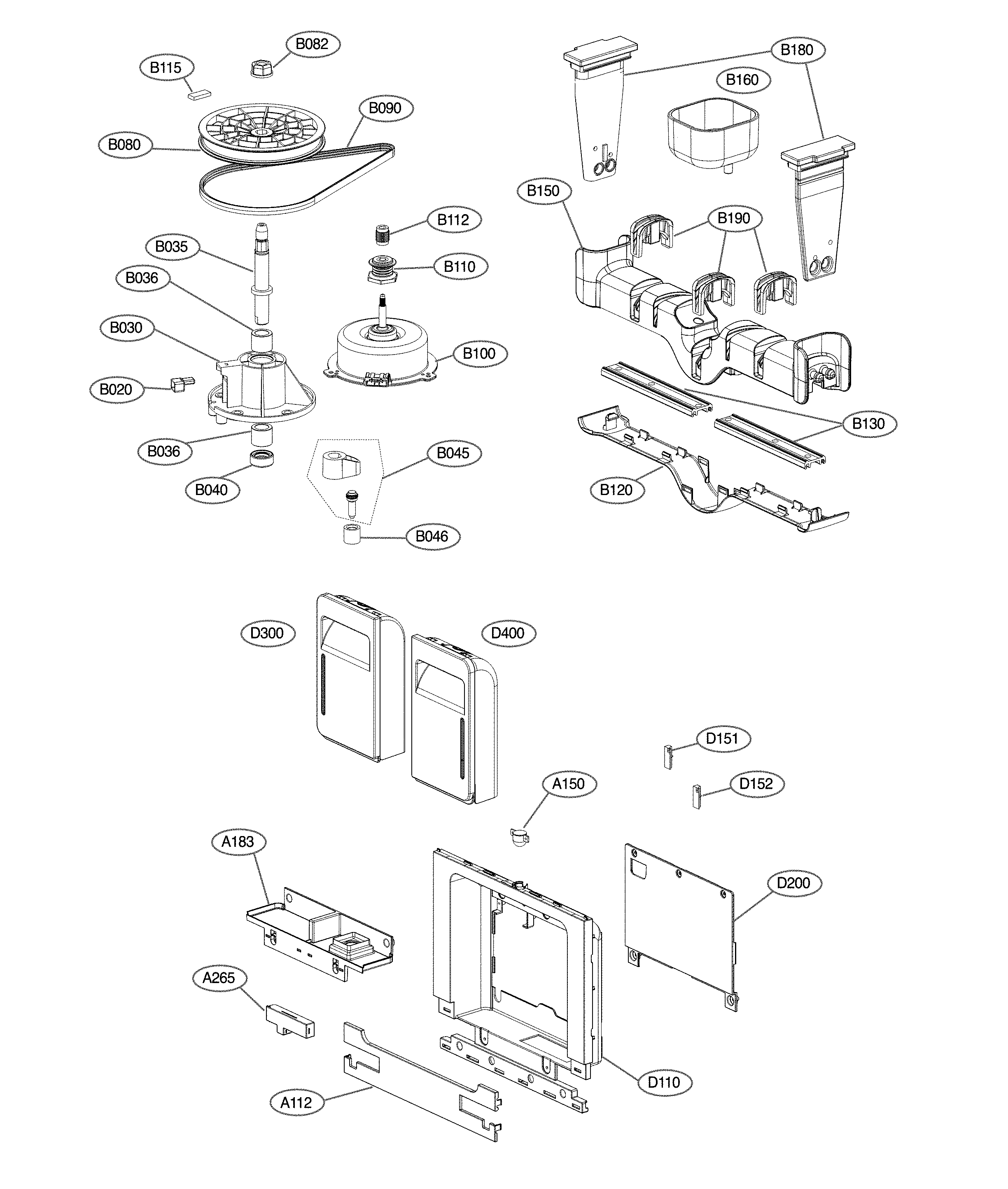 Page - 17 Official LG S3WERB laundry appliance parts | Sears PartsDirect