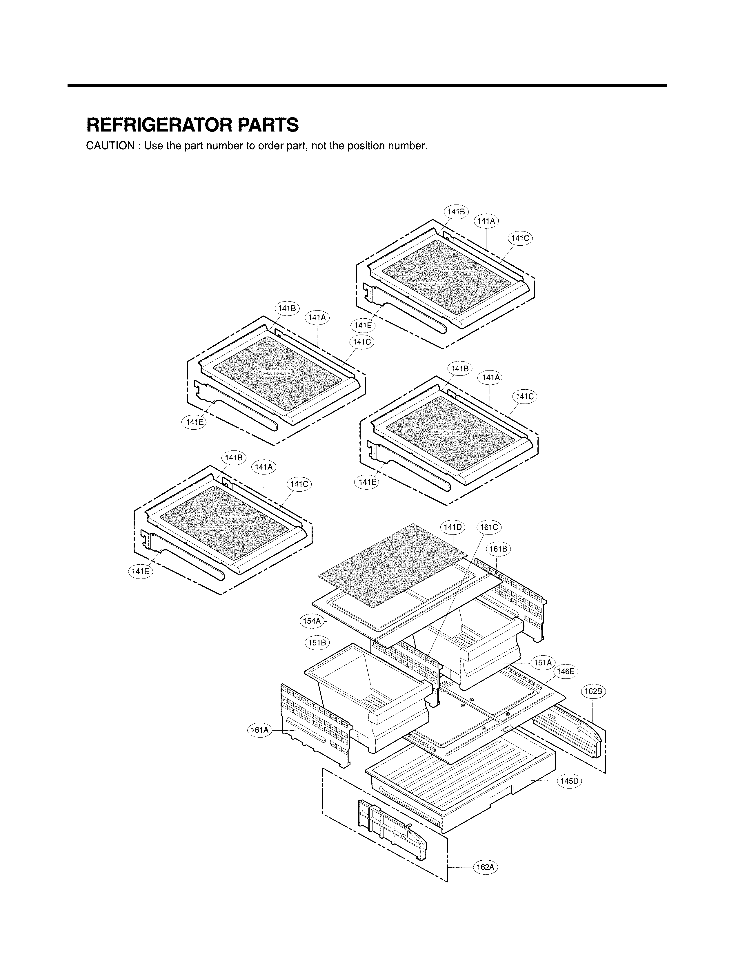 Official LG LFX25974SW/05 bottom-mount refrigerator parts | Sears ...