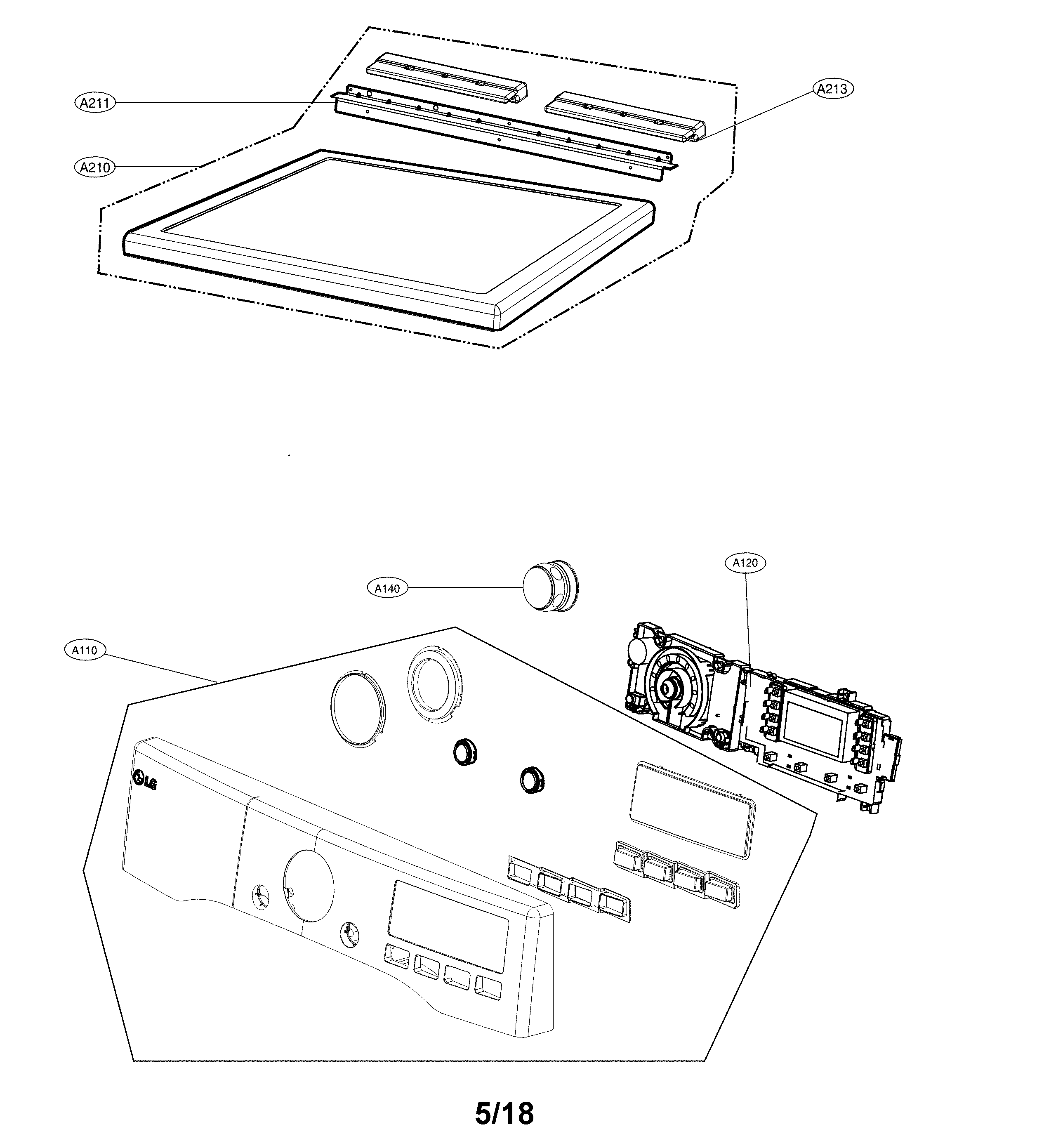 Official LG DLGX4371K/00 dryer parts | Sears PartsDirect