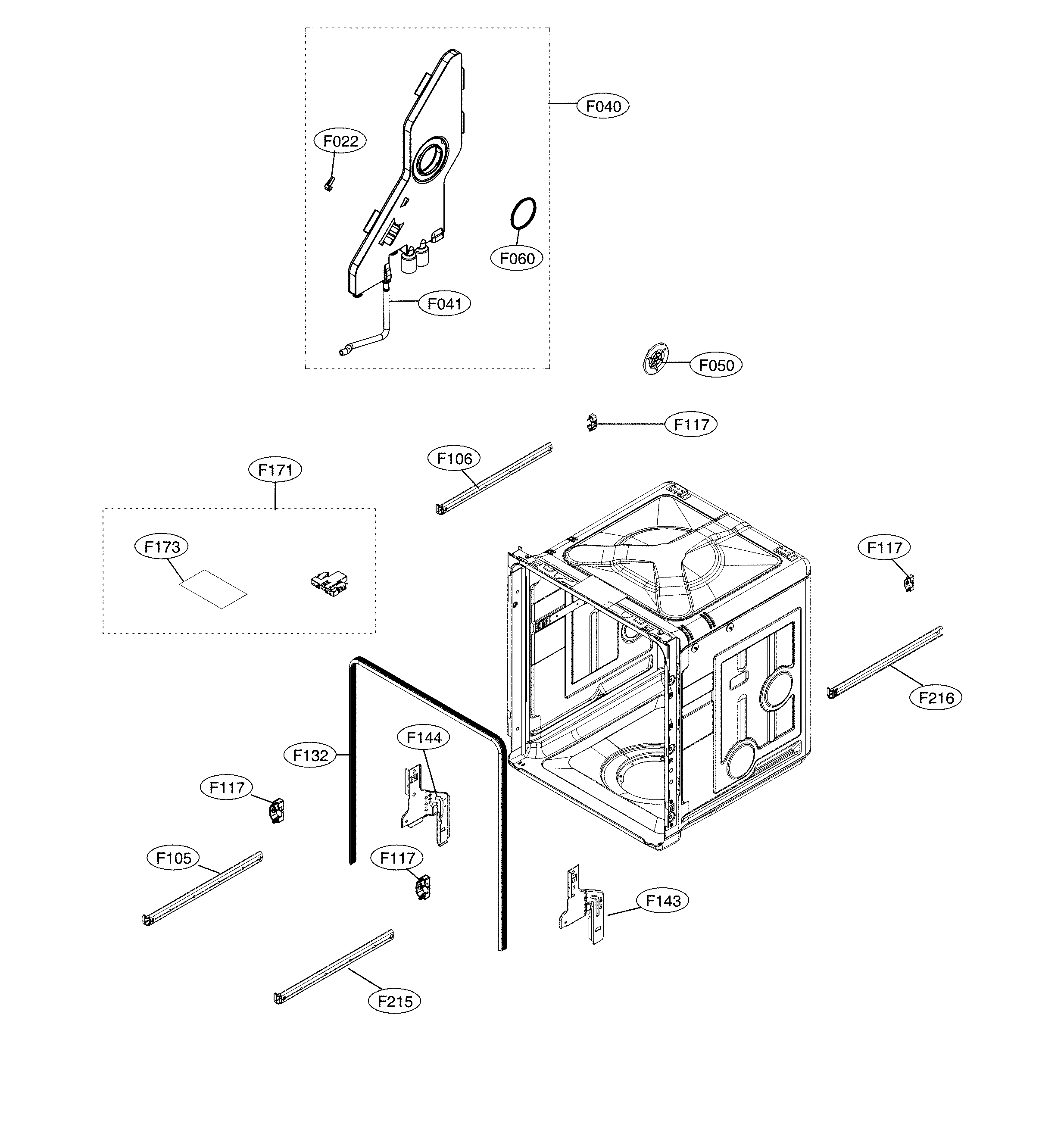 Official LG LDT5678ST/00 dishwasher parts | Sears PartsDirect