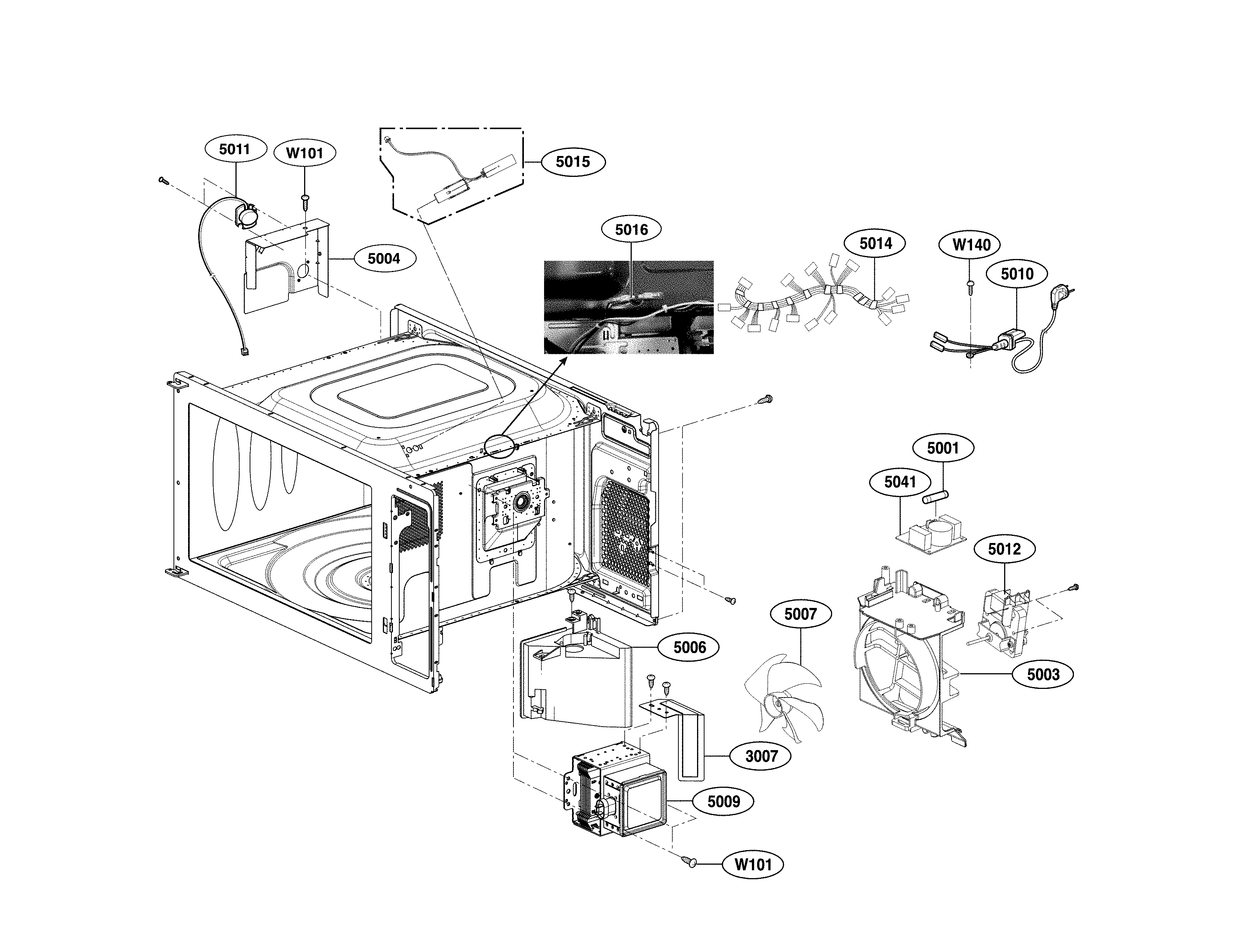 Official LG LMC2075ST/00 countertop microwave parts | Sears PartsDirect