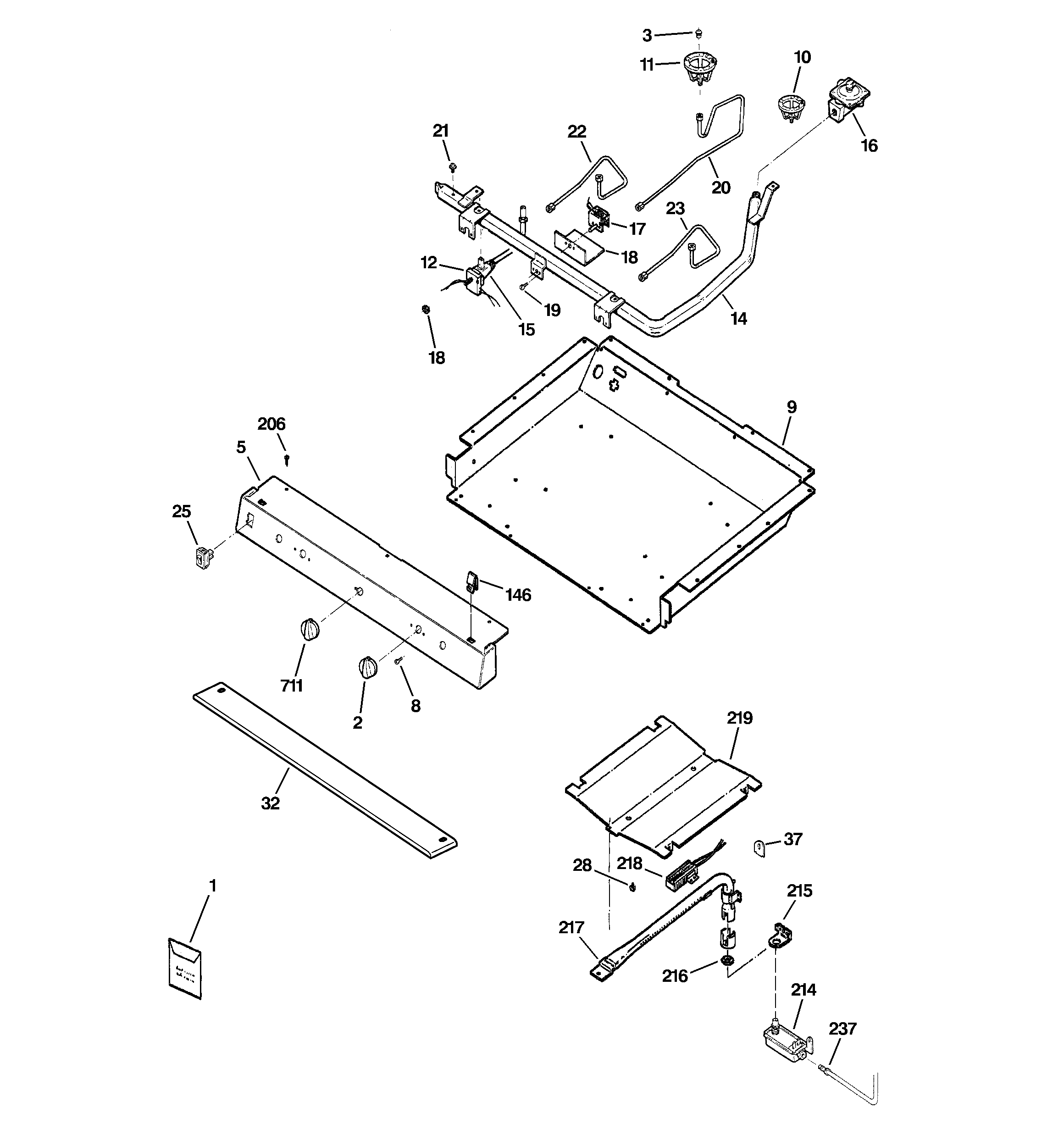 Page - 14 Official GE JGBS10CEH1CC gas range parts | Sears PartsDirect