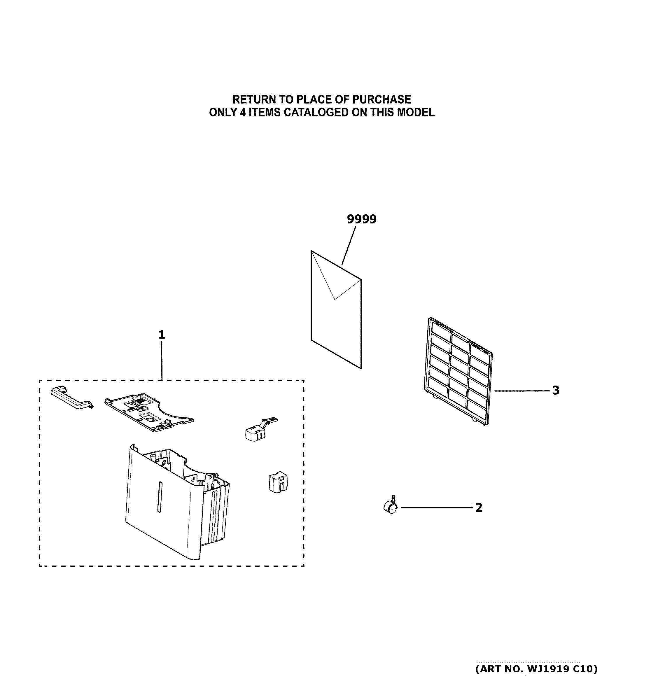 Official GE ADHR50LBQ1 dehumidifier parts | Sears PartsDirect