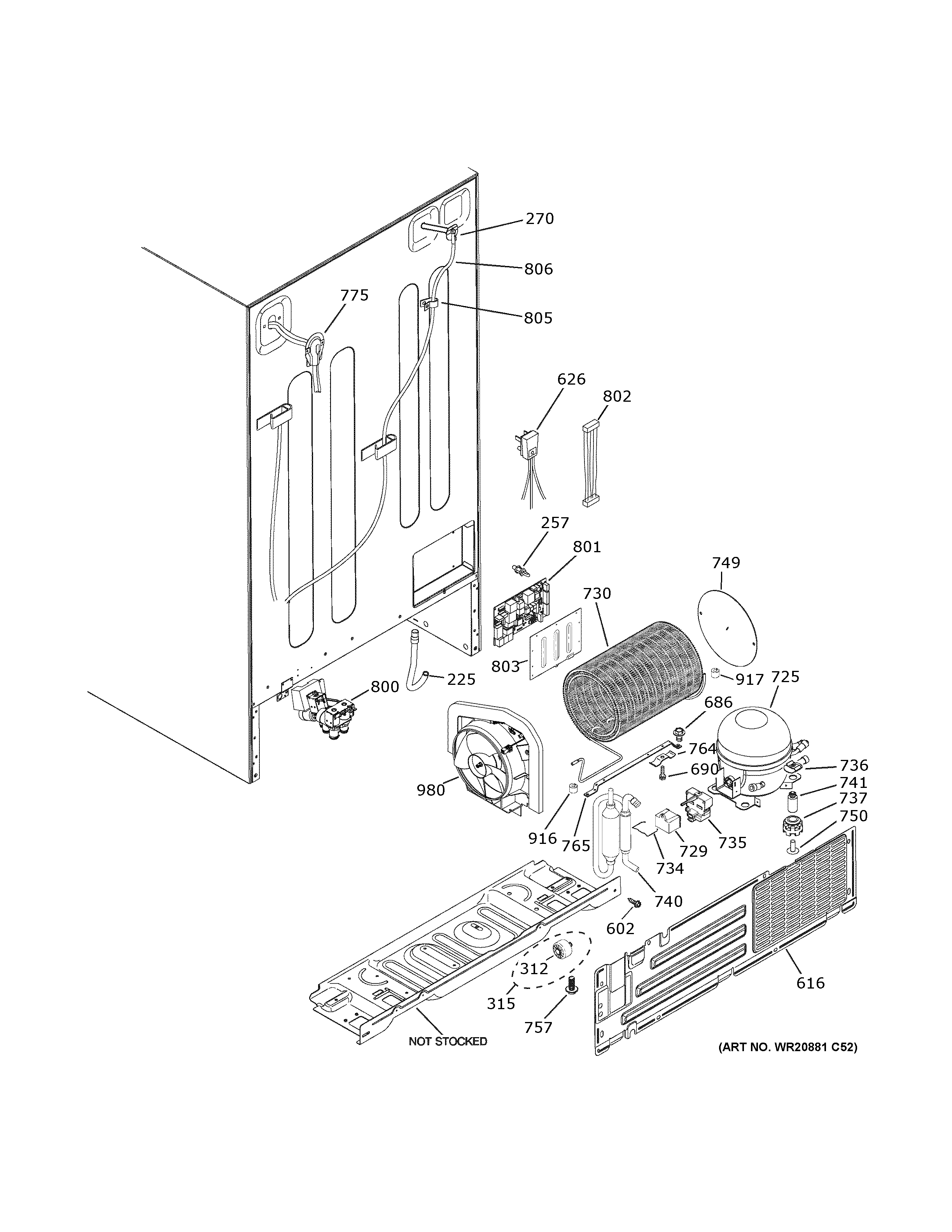 Official GE GSS25IYNZHFS side-by-side refrigerator parts | Sears ...
