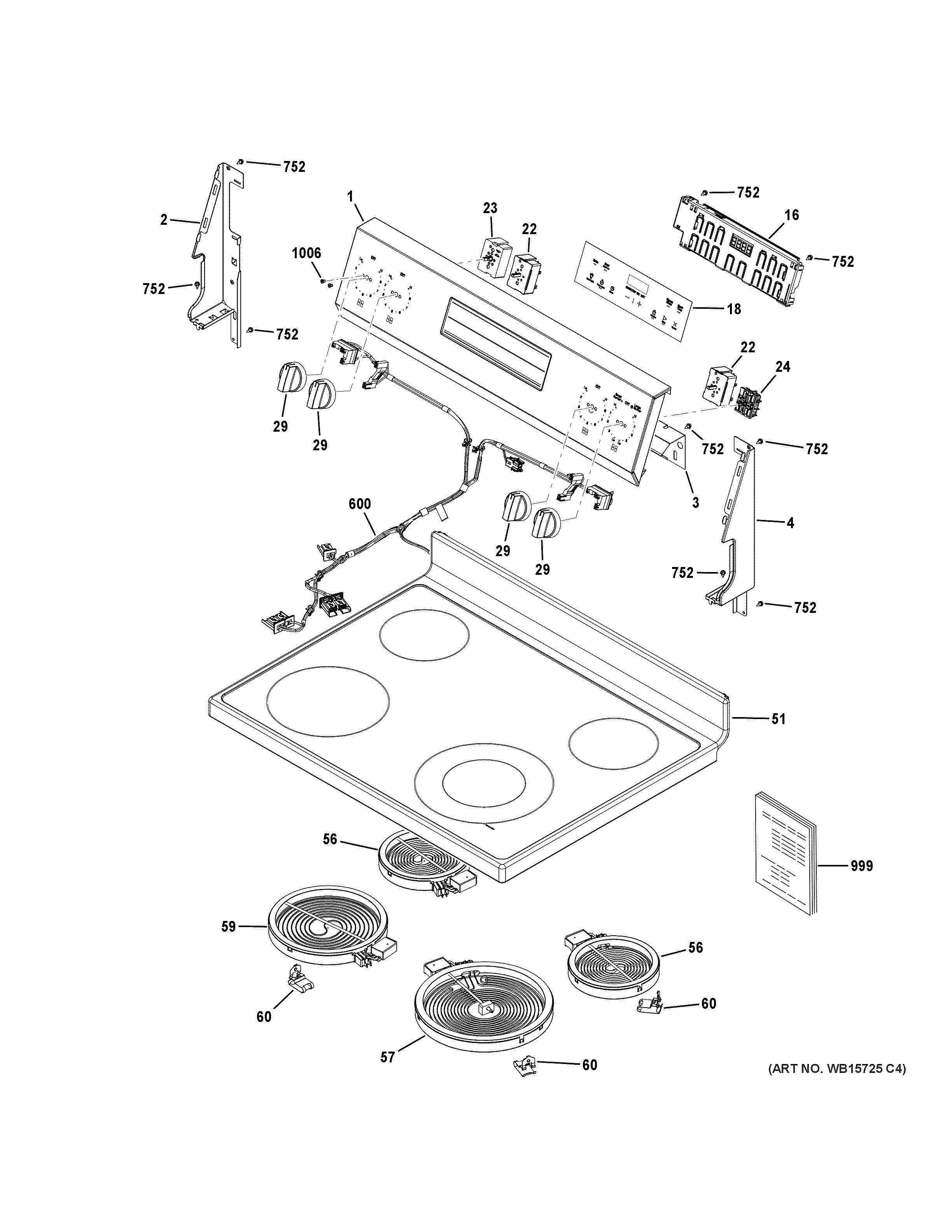 GE GRF400SV1SS electric range Parts | Diagrams | Sears PartsDirect