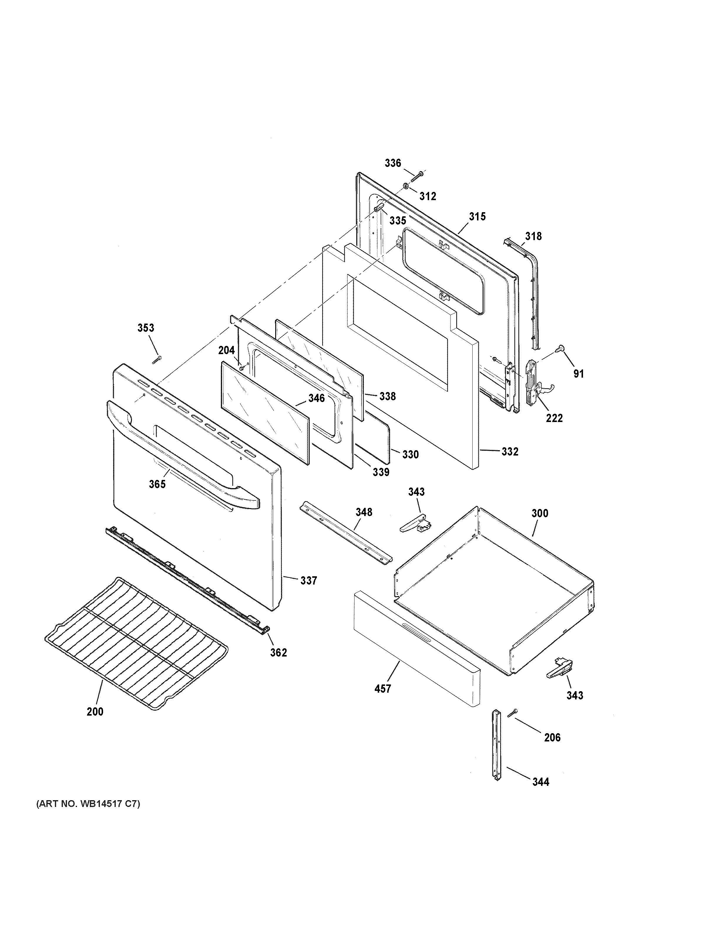 Page - 7 Official Hotpoint RBS360DM3BB electric range parts | Sears ...