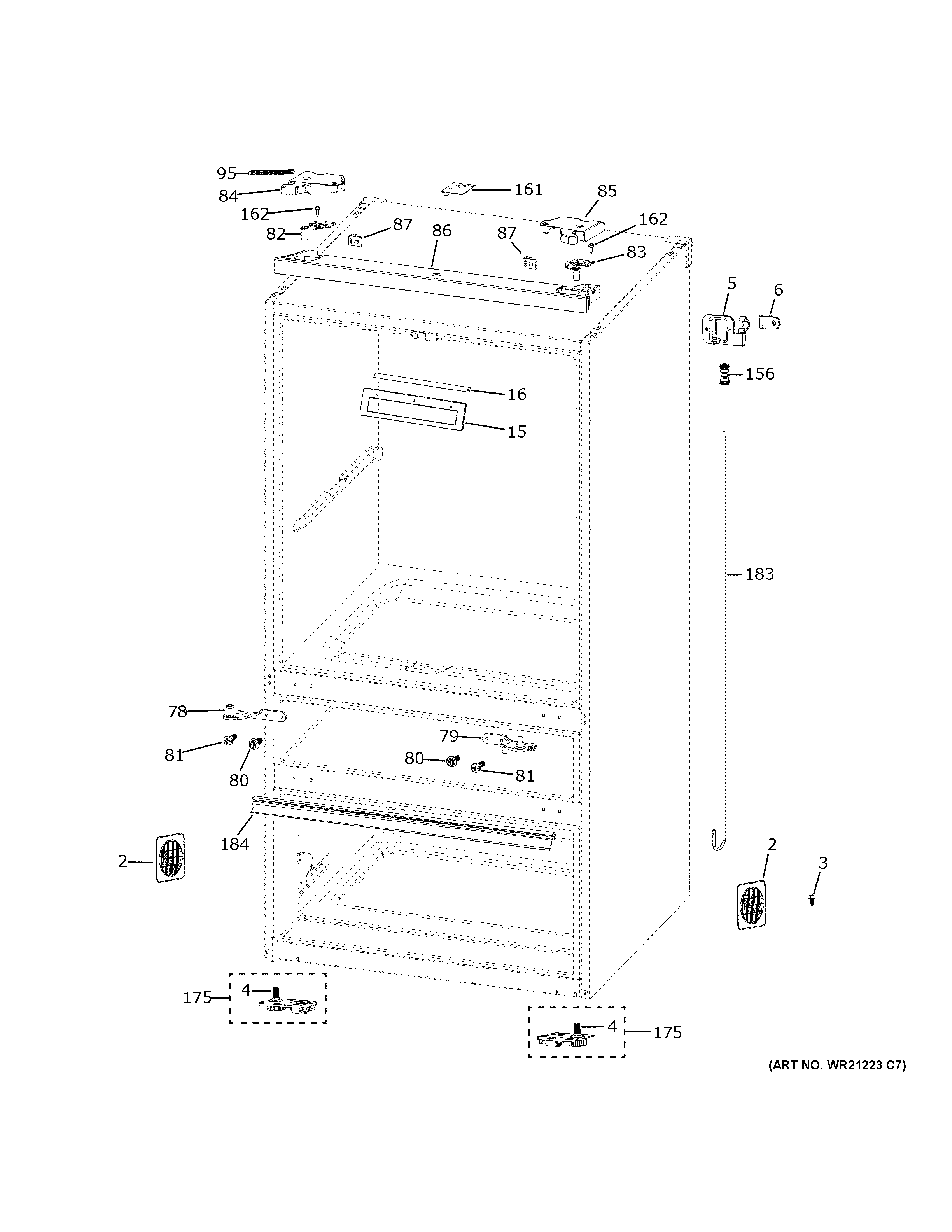 Official GE PVD28BYNEFS bottom-mount refrigerator parts | Sears PartsDirect