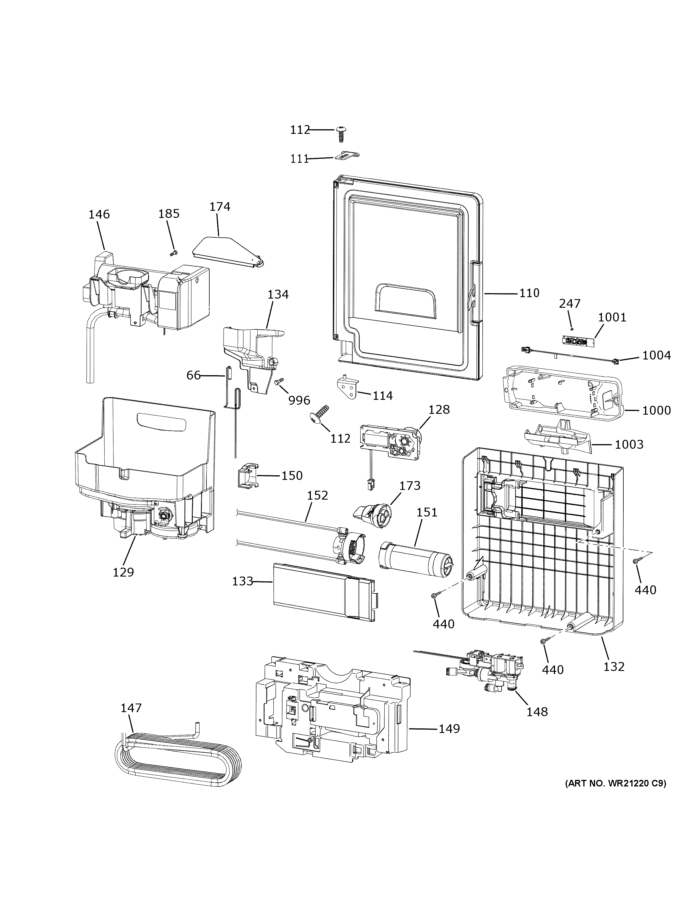 Official GE PVD28BYNHFS bottom-mount refrigerator parts | Sears PartsDirect