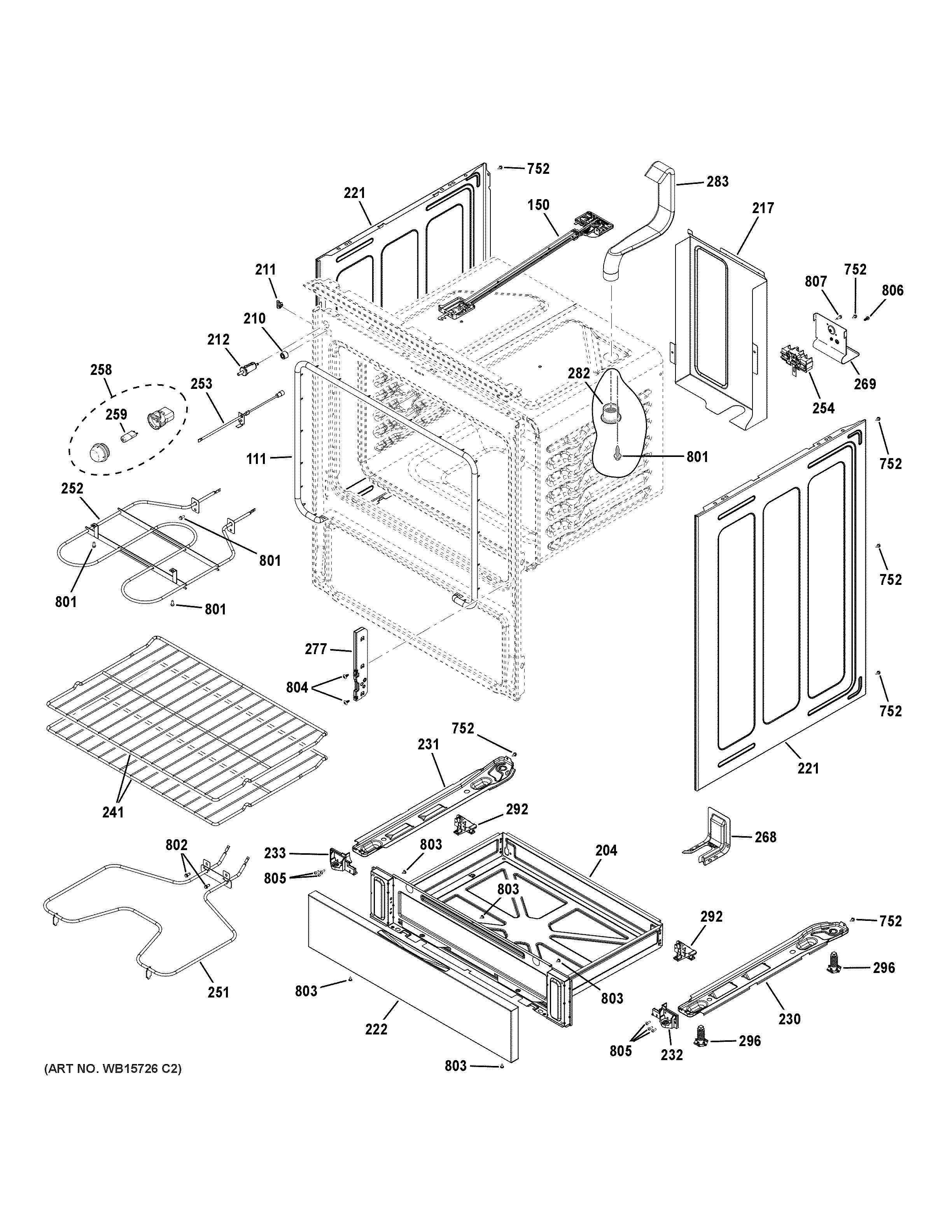 Official GE GRF500PV1SS electric range parts | Sears PartsDirect