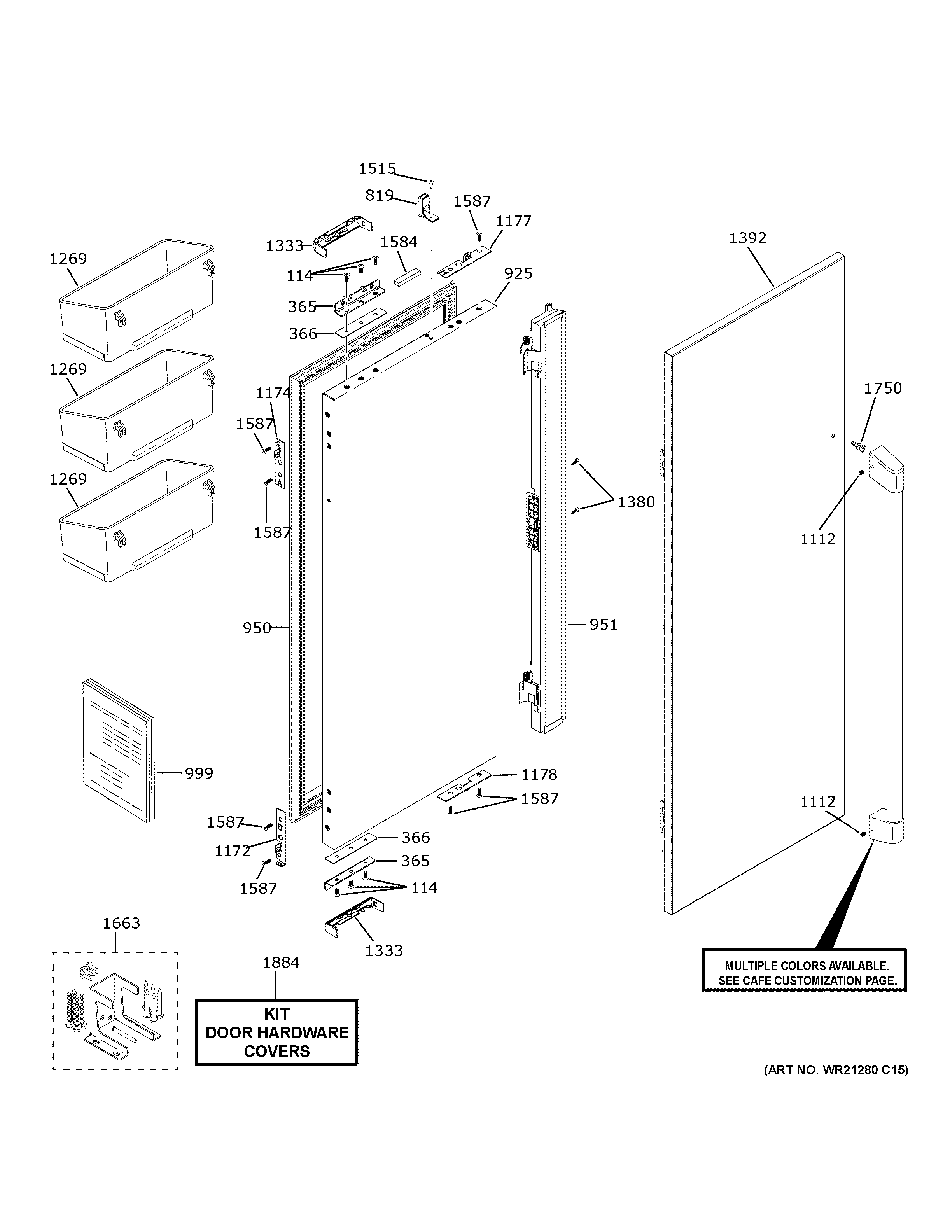 GE CIP36NP2VDS1 bottom-mount refrigerator Parts | Diagrams | Sears ...
