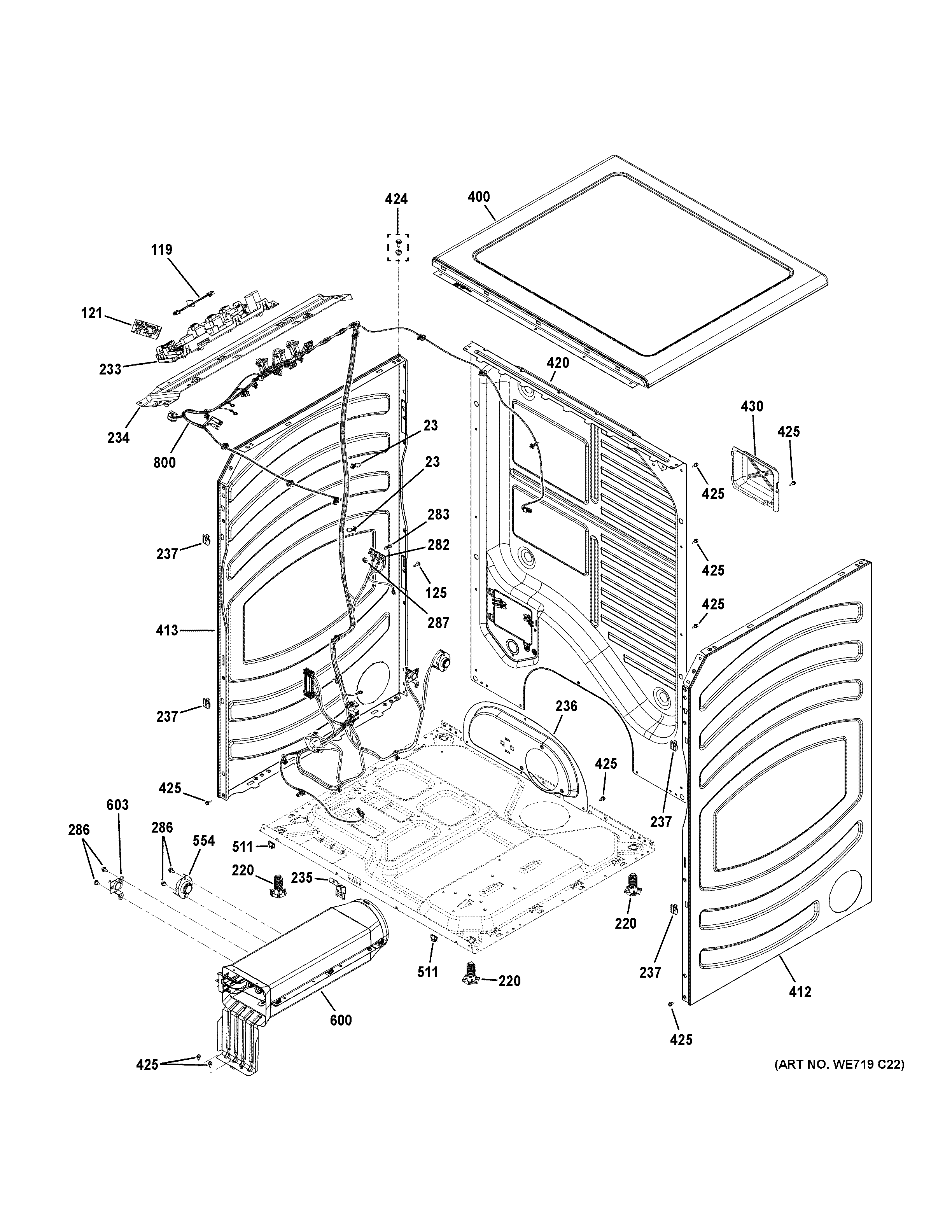 Official GE GFD55ESSN3WW dryer parts | Sears PartsDirect